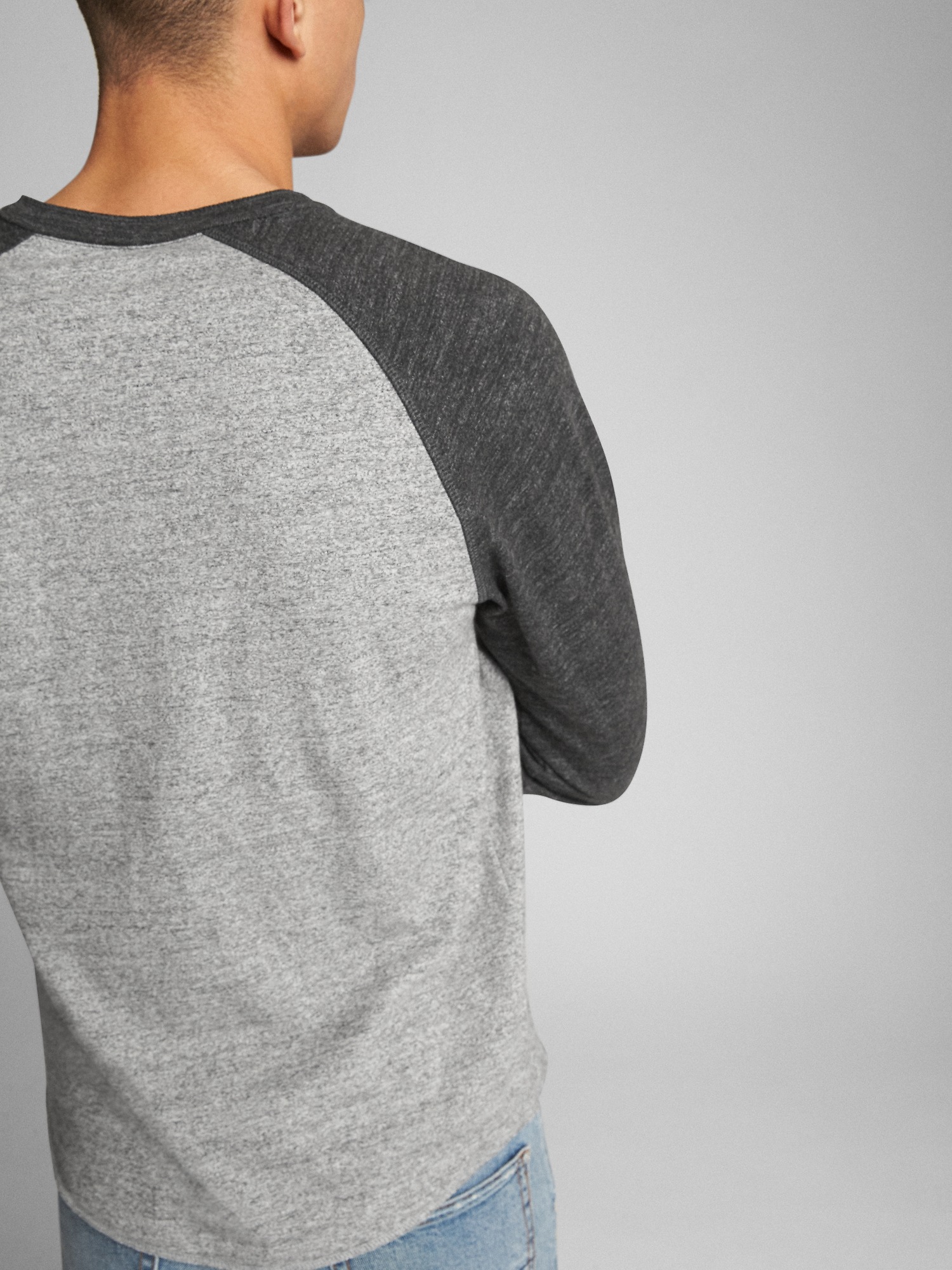 Long Sleeve Colorblock Henley | Gap