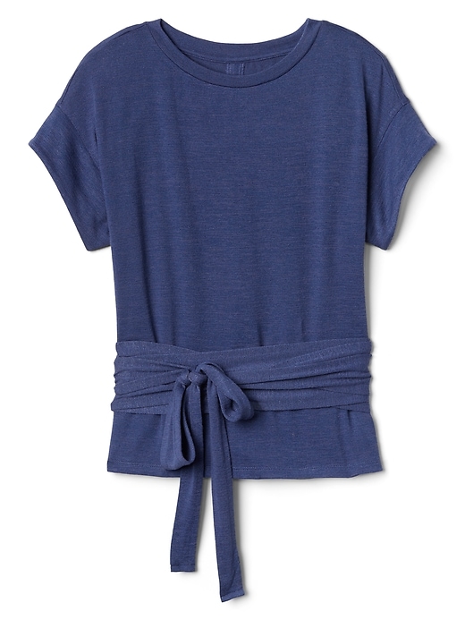 Softspun Short Sleeve Wrap-Belt Top | Gap
