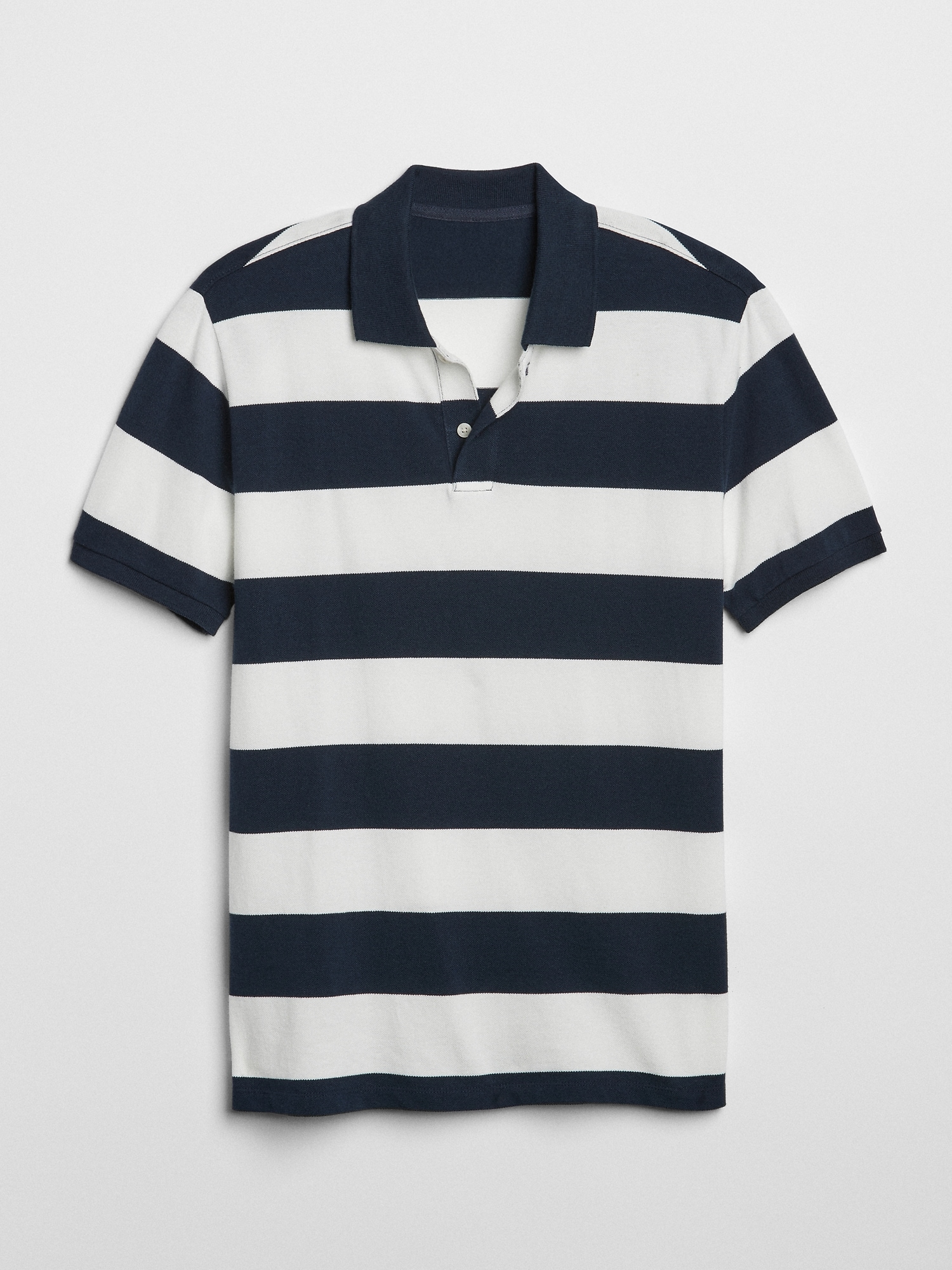 Rugby Stripe Pique Polo Shirt in Stretch | Gap