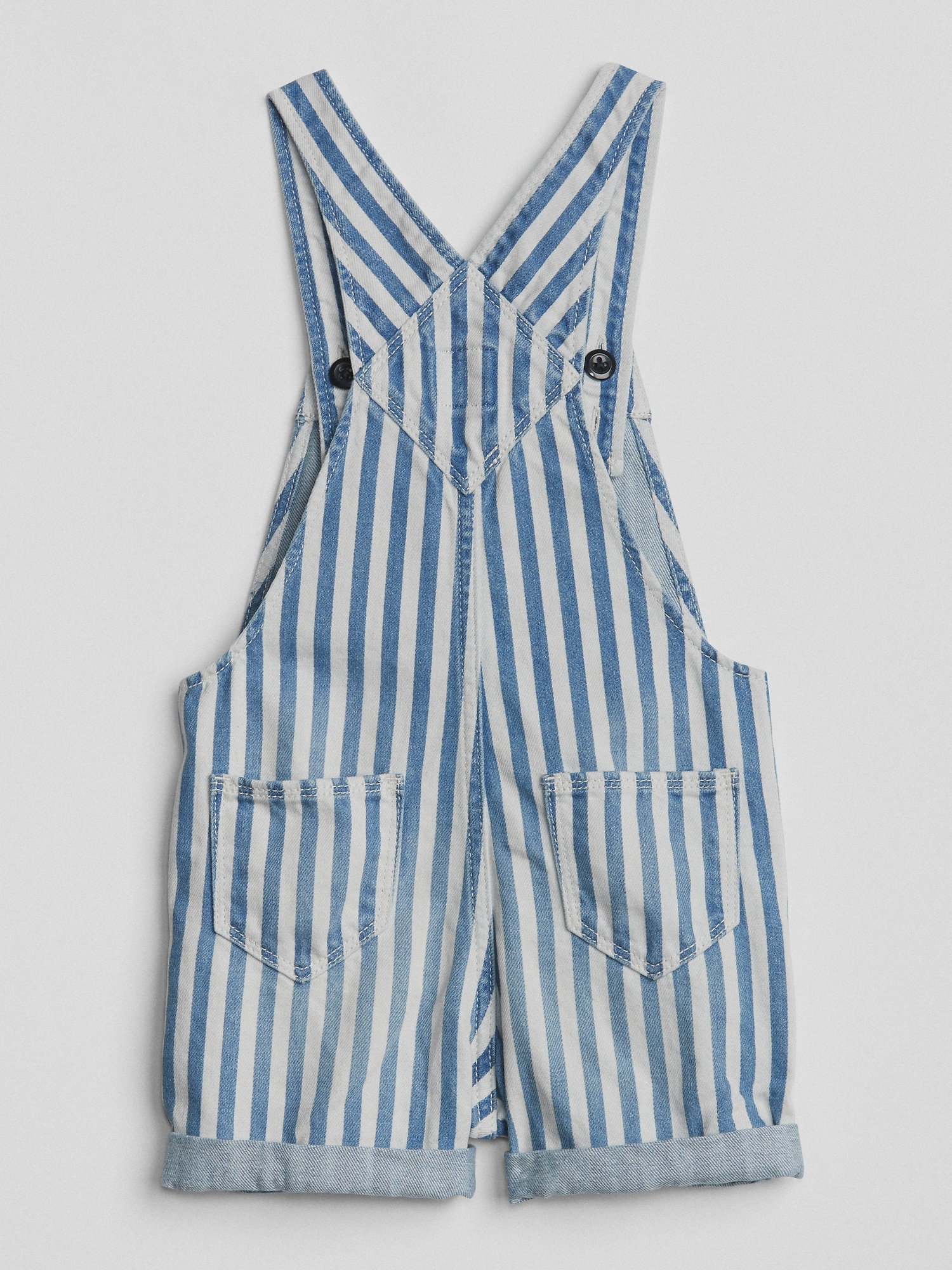 Railroad Stripe Shortalls | Gap