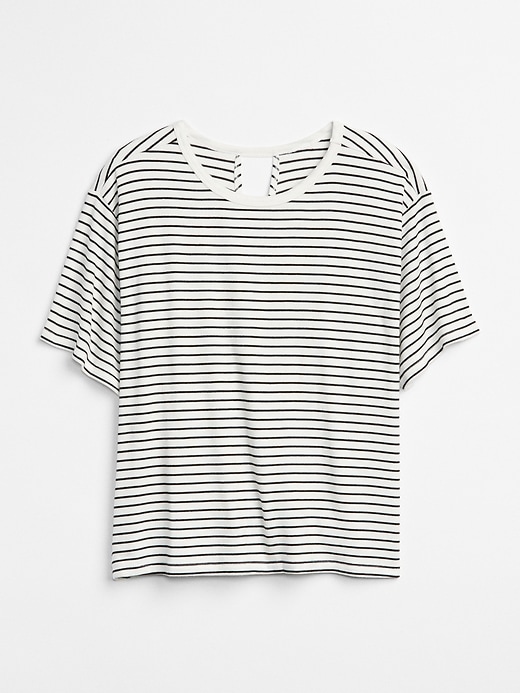 Softspun Stripe Open-Back T-Shirt | Gap