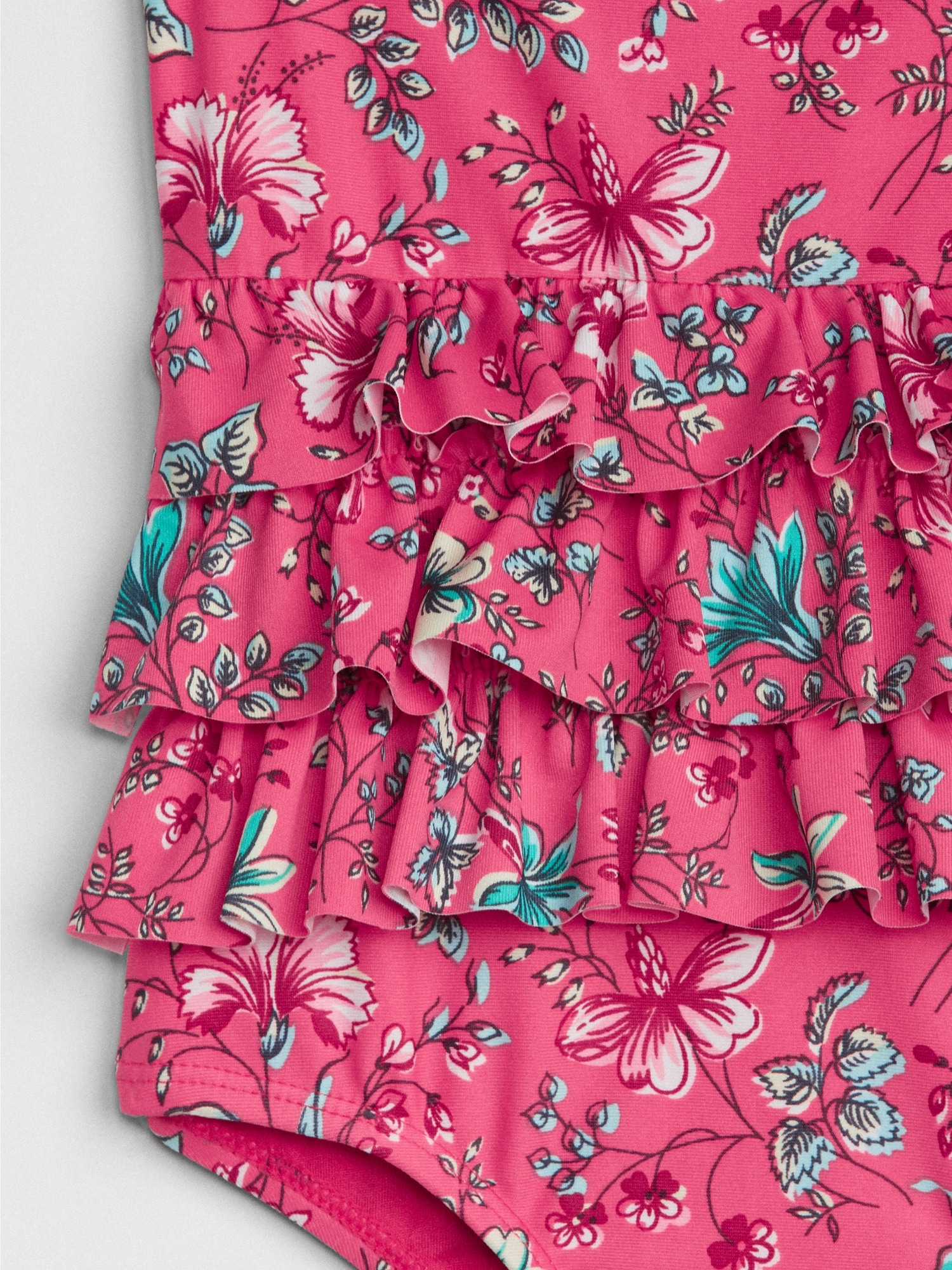 Floral Ruffle Swim One-Piece | Gap