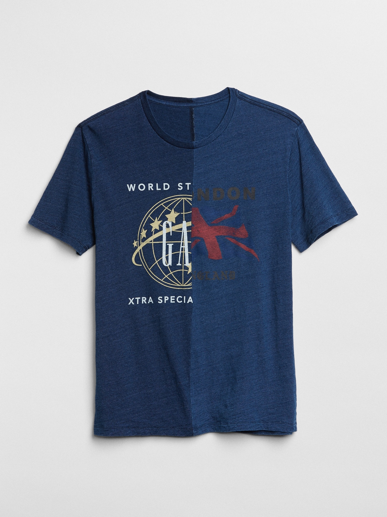 Logo Global Remix Spliced Graphic Short Sleeve T-Shirt | Gap
