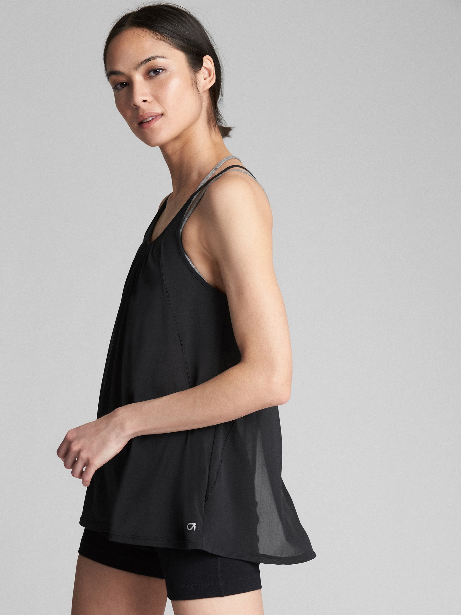 GapFit Tie-Back Cami in Fine Mesh | Gap