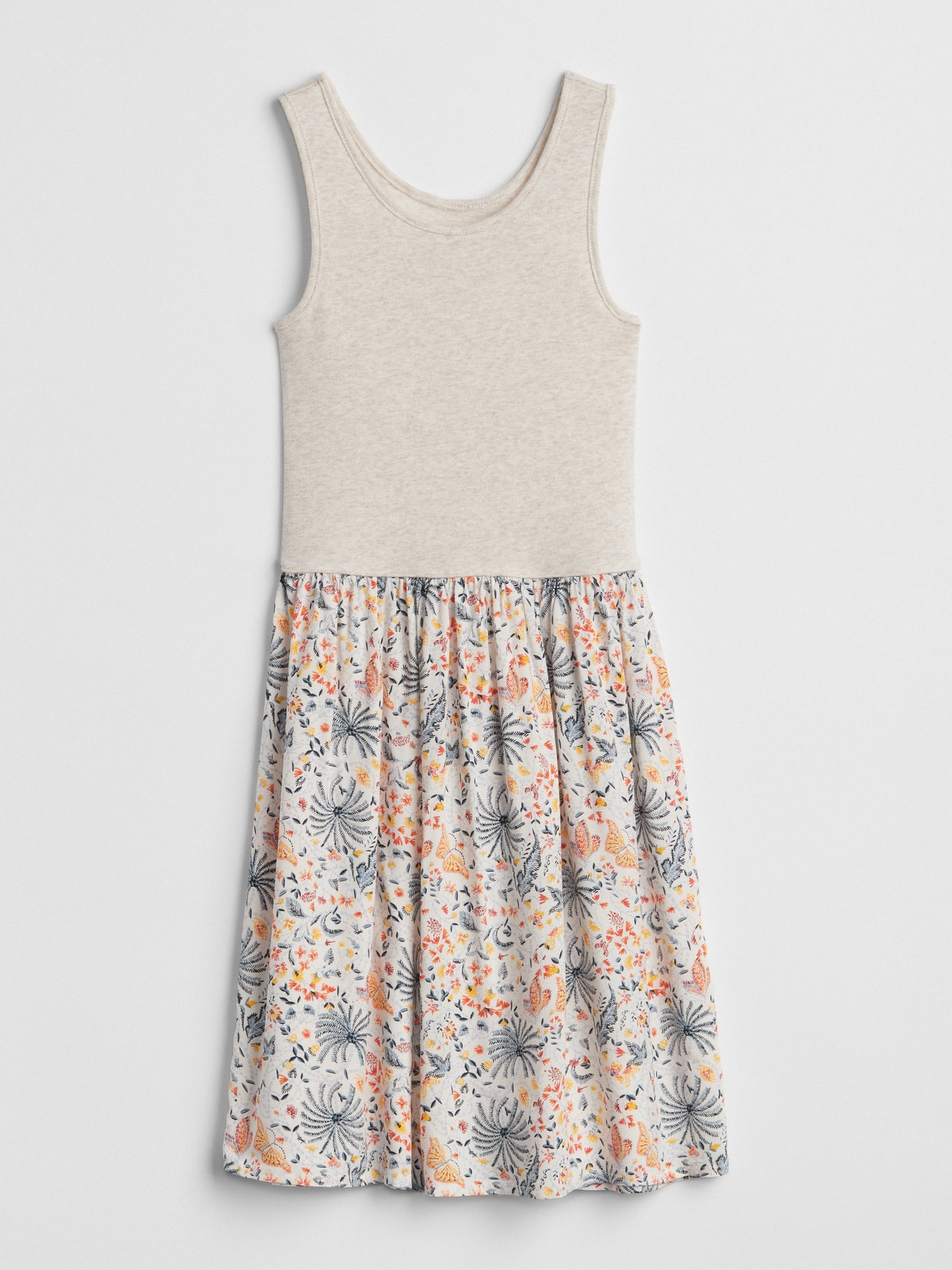 Mix-Fabric Dress | Gap