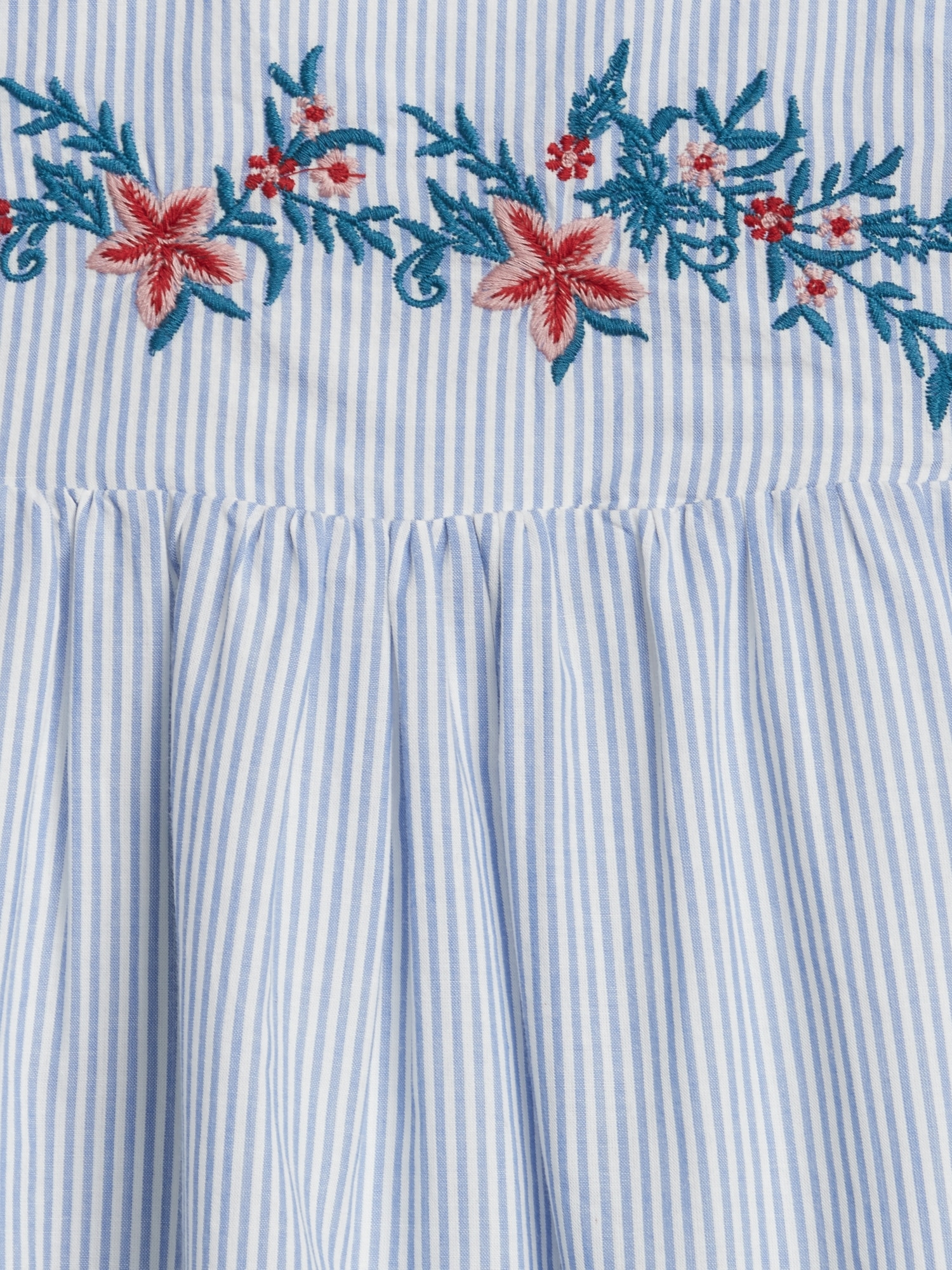 Embroidery Stripe Dress | Gap