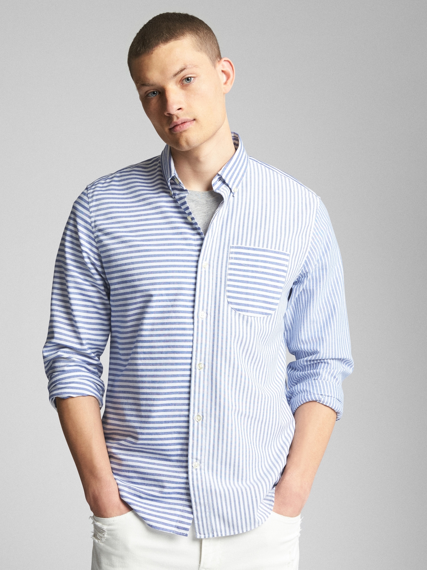 Lived-In Stretch Oxford Shirt | Gap