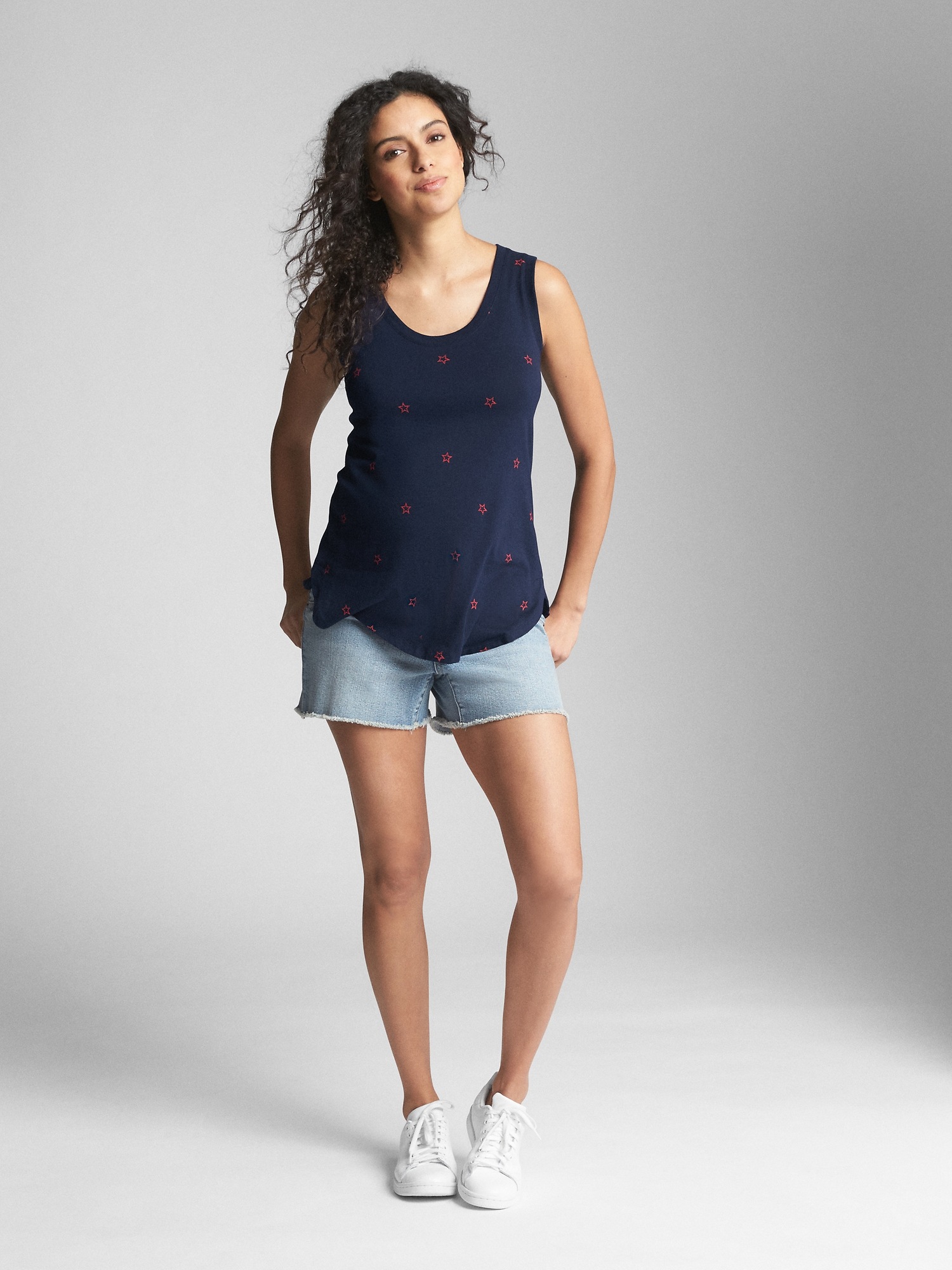 Maternity Vintage Wash Tank Top | Gap