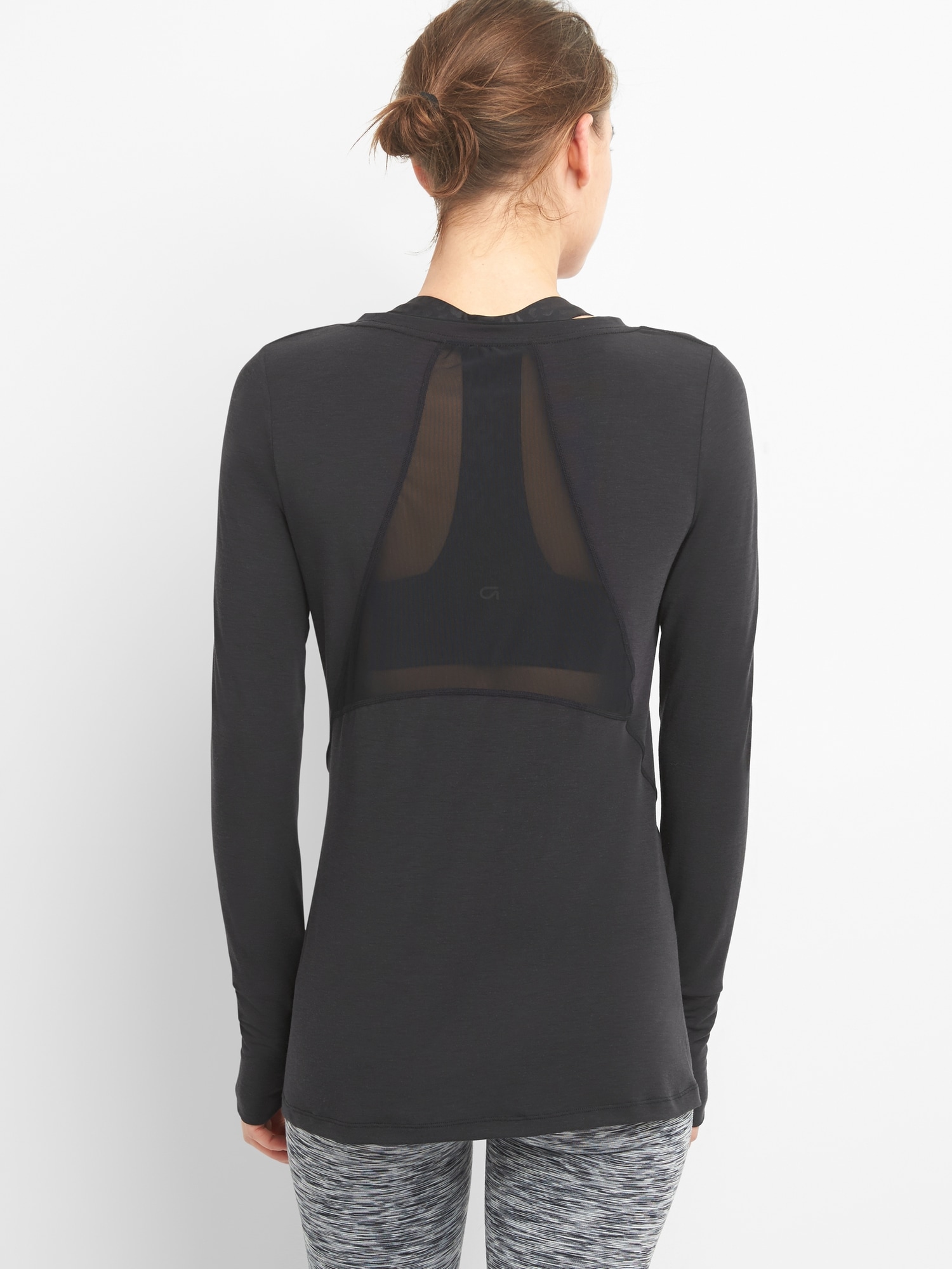 GapFit Breathe Long Sleeve Tee with Mesh Back | Gap