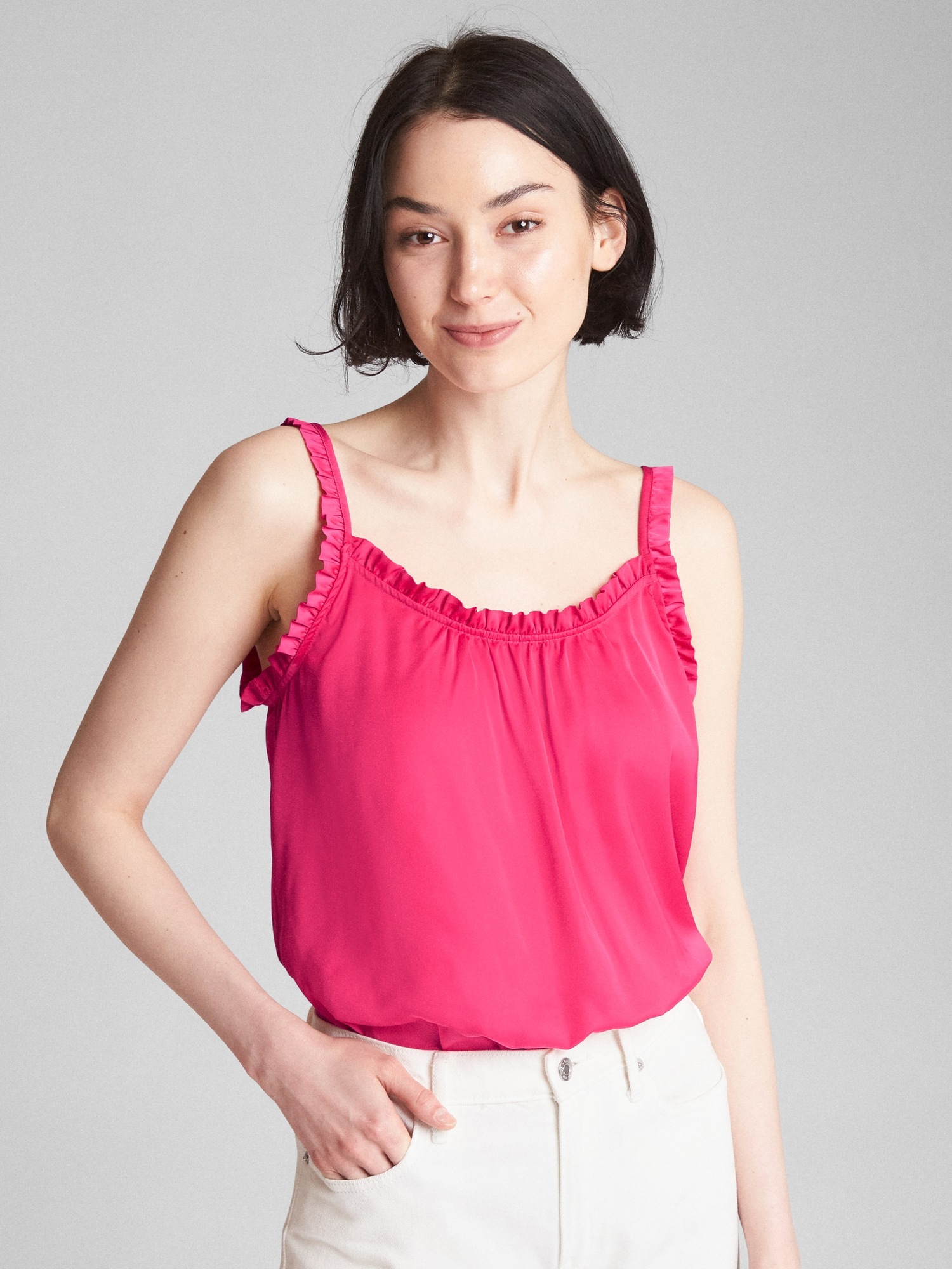 Ruffle Trim Cami Gap
