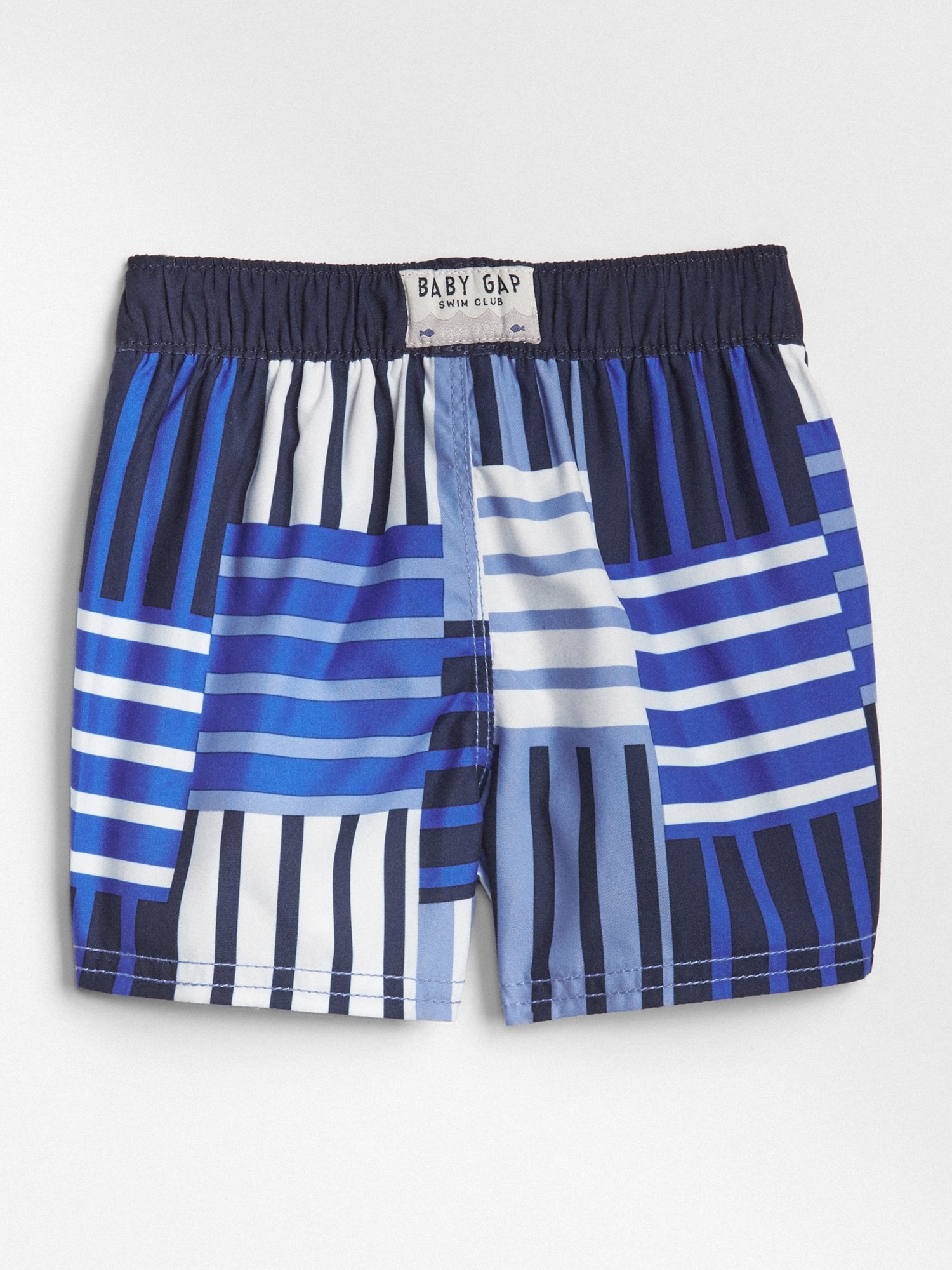 Patchwork Print Swim Trunks | Gap