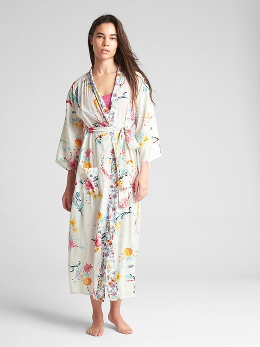 Dreamwell Floral Print Robe | Gap