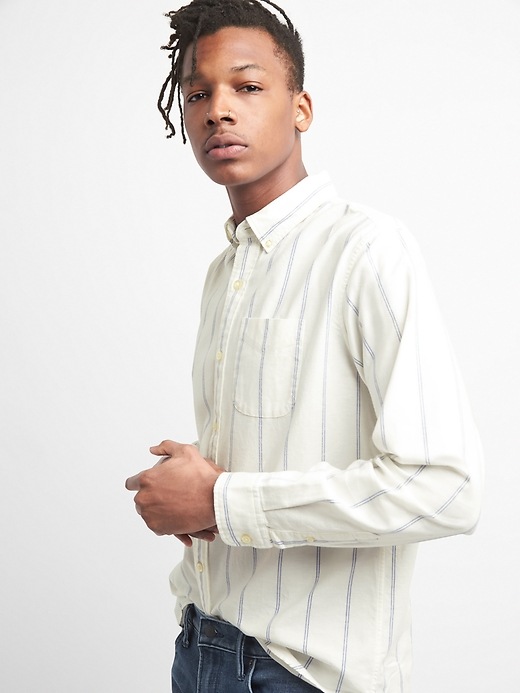 Lived-In Stretch Oxford Shirt | Gap