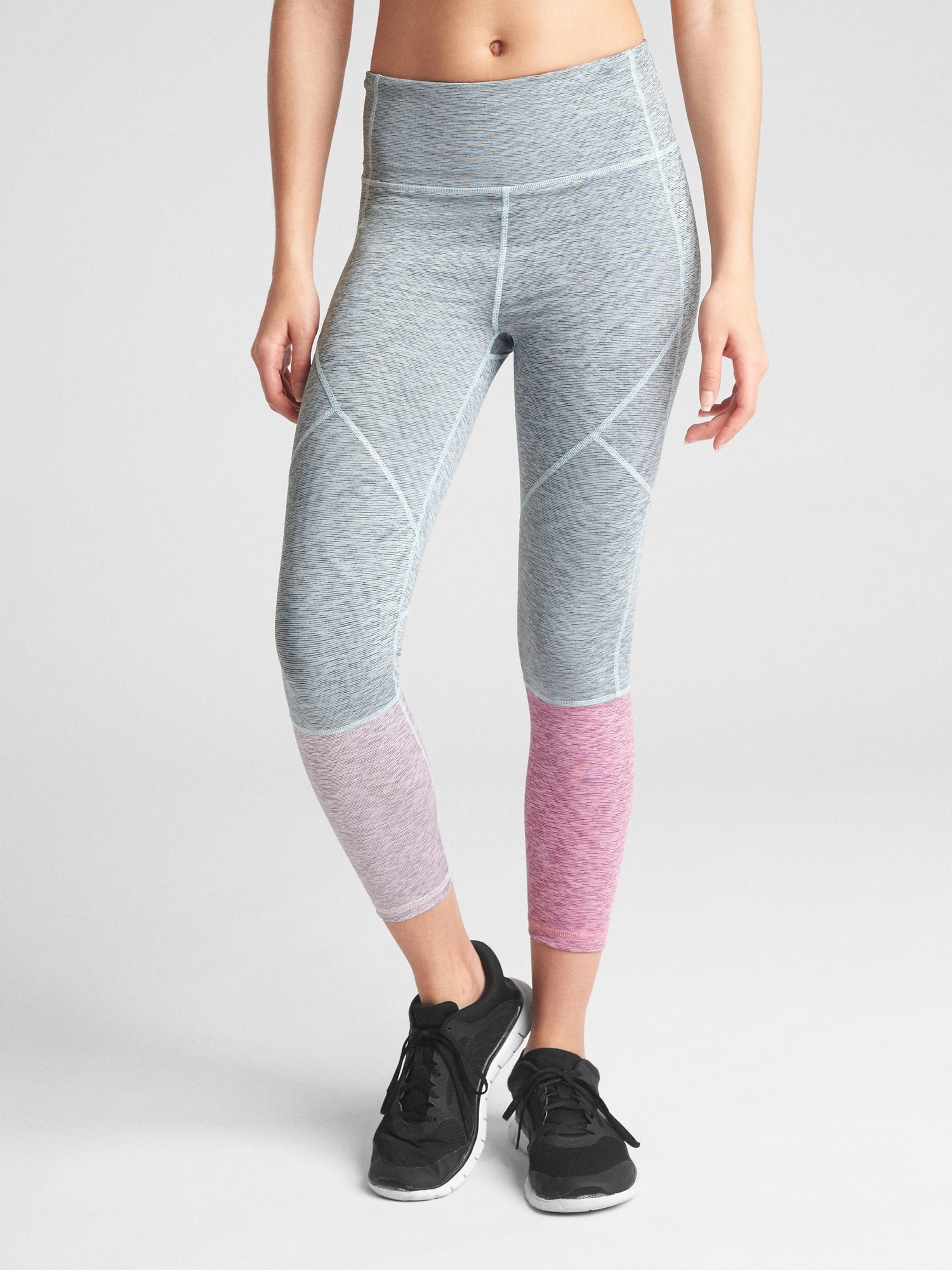 GapFit High Rise Blackout 7/8 Spacedye Leggings | Gap