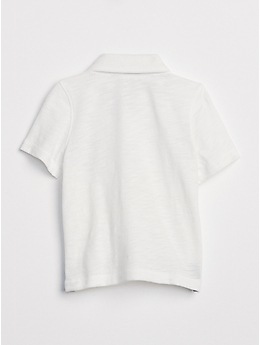 Chambray Pocket Polo T-Shirt | Gap
