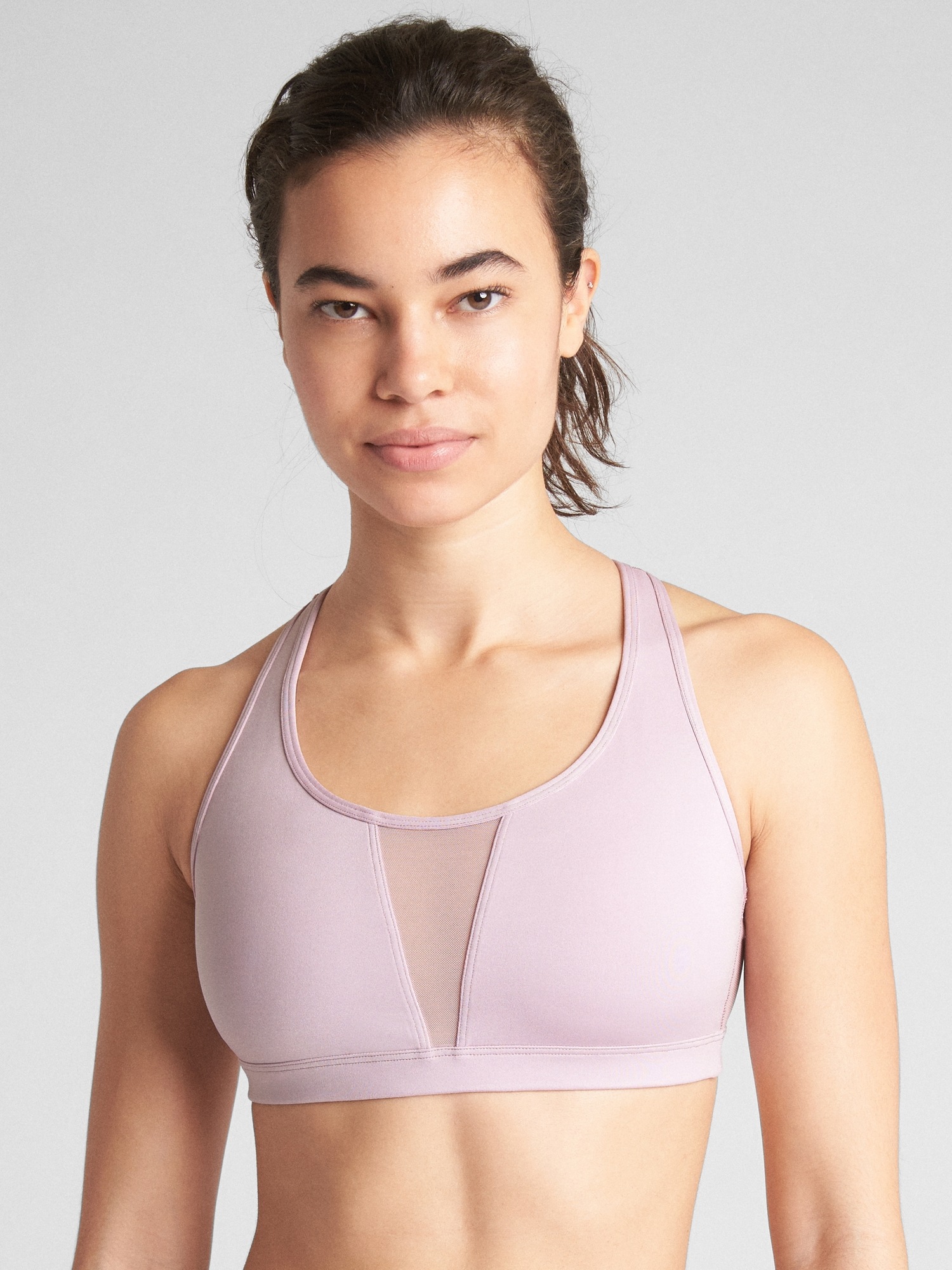 GapFit Medium Impact Mesh Insert Sports Bra | Gap