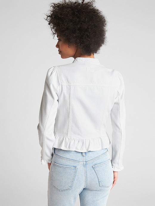 Ruffle Denim Jacket | Gap