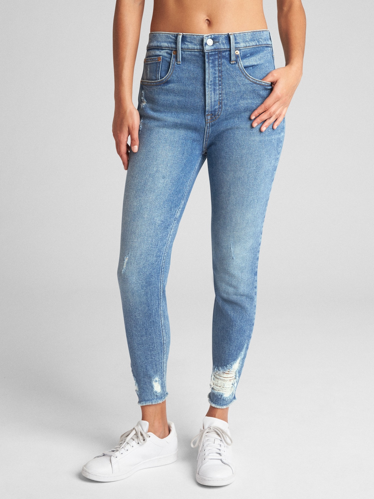 Gap true skinny super high rise crop store
