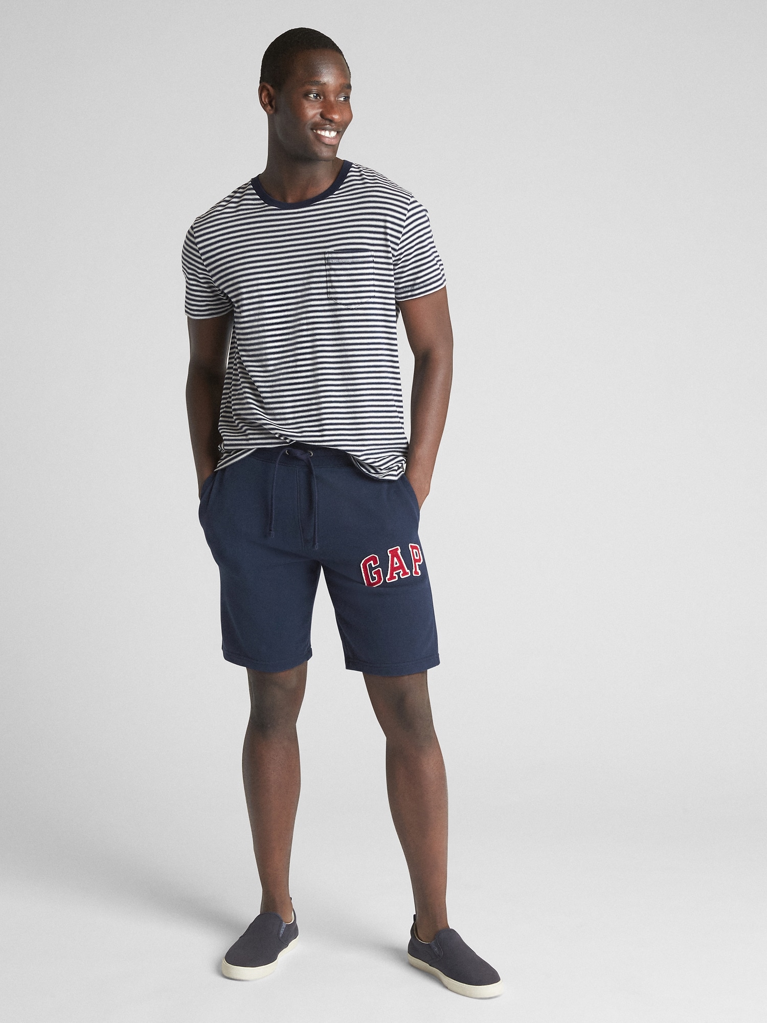 Logo Fleece Drawstring Shorts | Gap