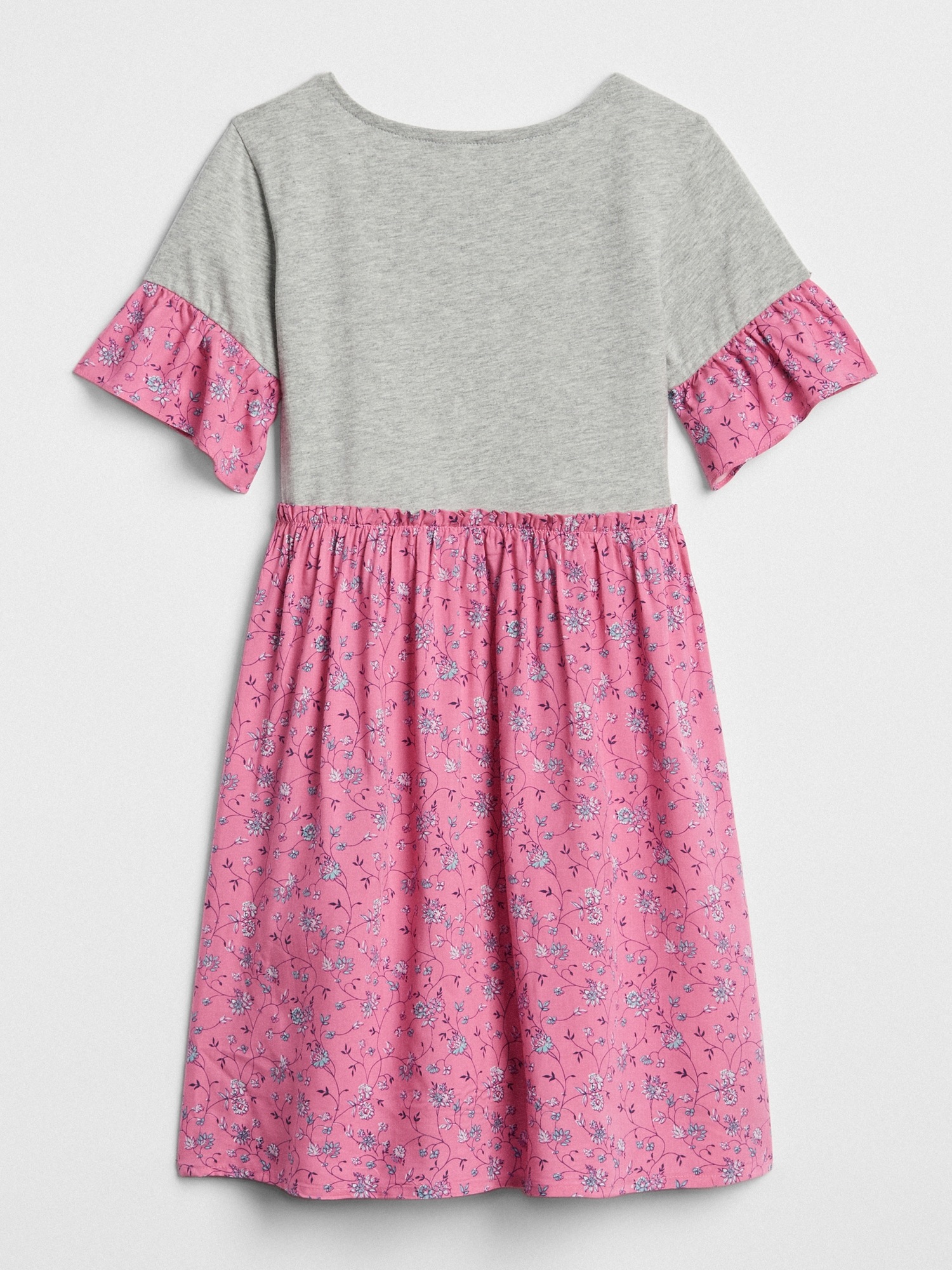 Floral Mix-Fabric Dress | Gap