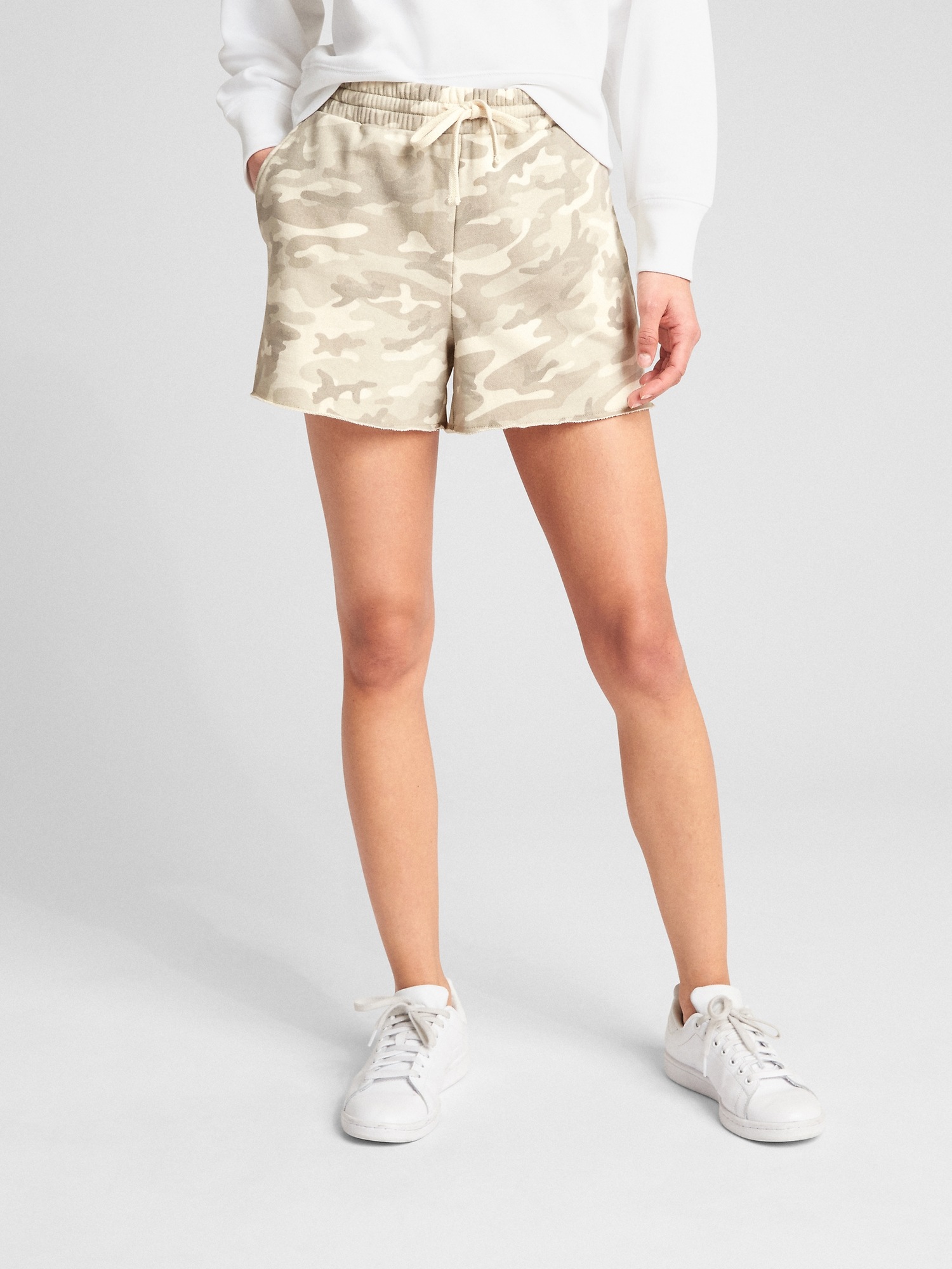 4" Drawstring Cut-Off Shorts in French Terry | Gap