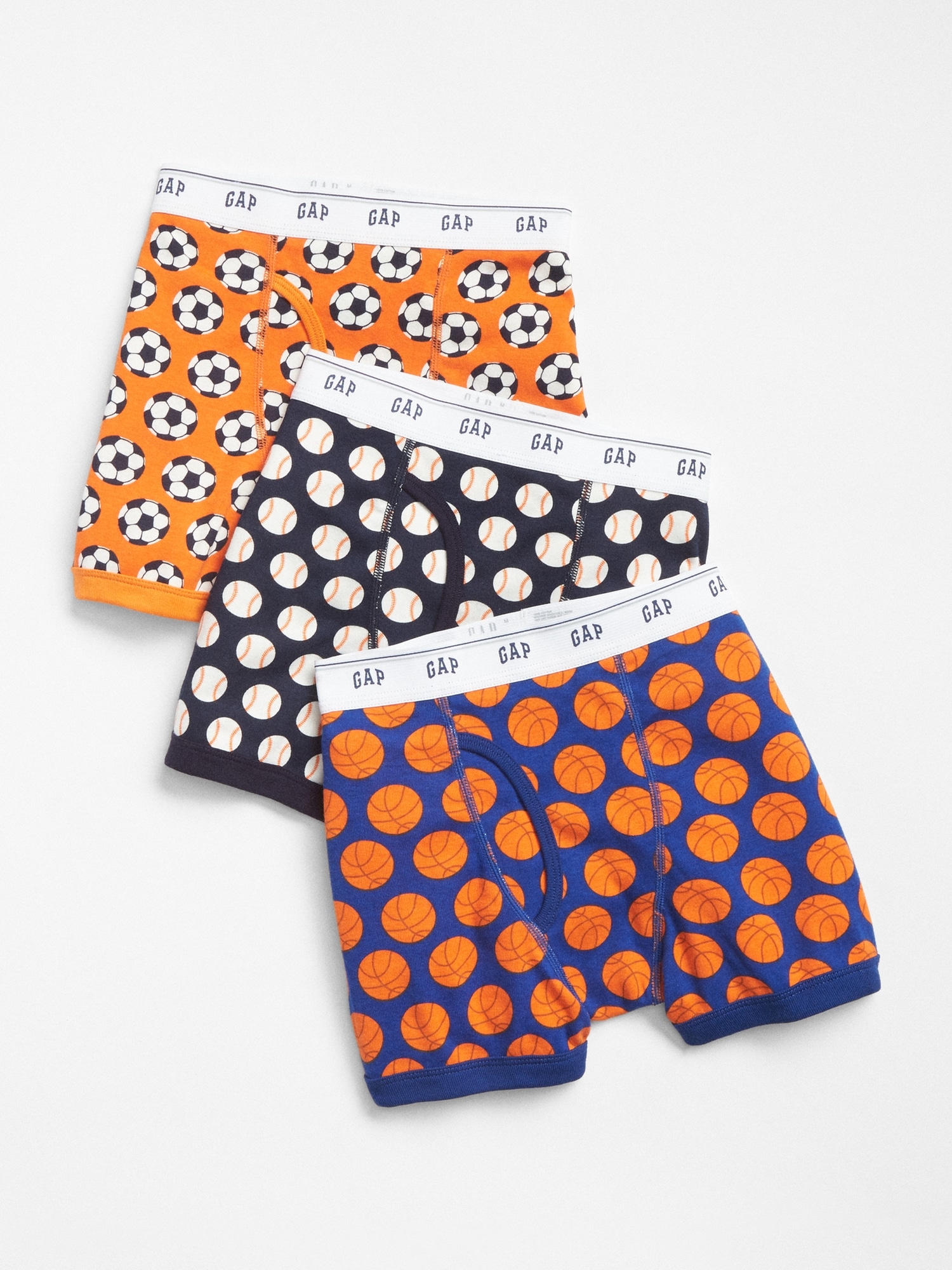 Logo Sports Boxer Briefs (3-Pack) | Gap