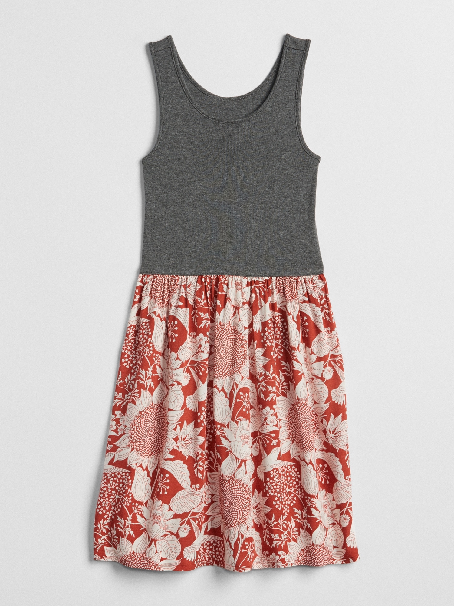 Mix-Fabric Dress | Gap