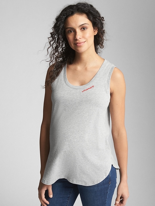 Maternity Vintage Wash Tank Top | Gap