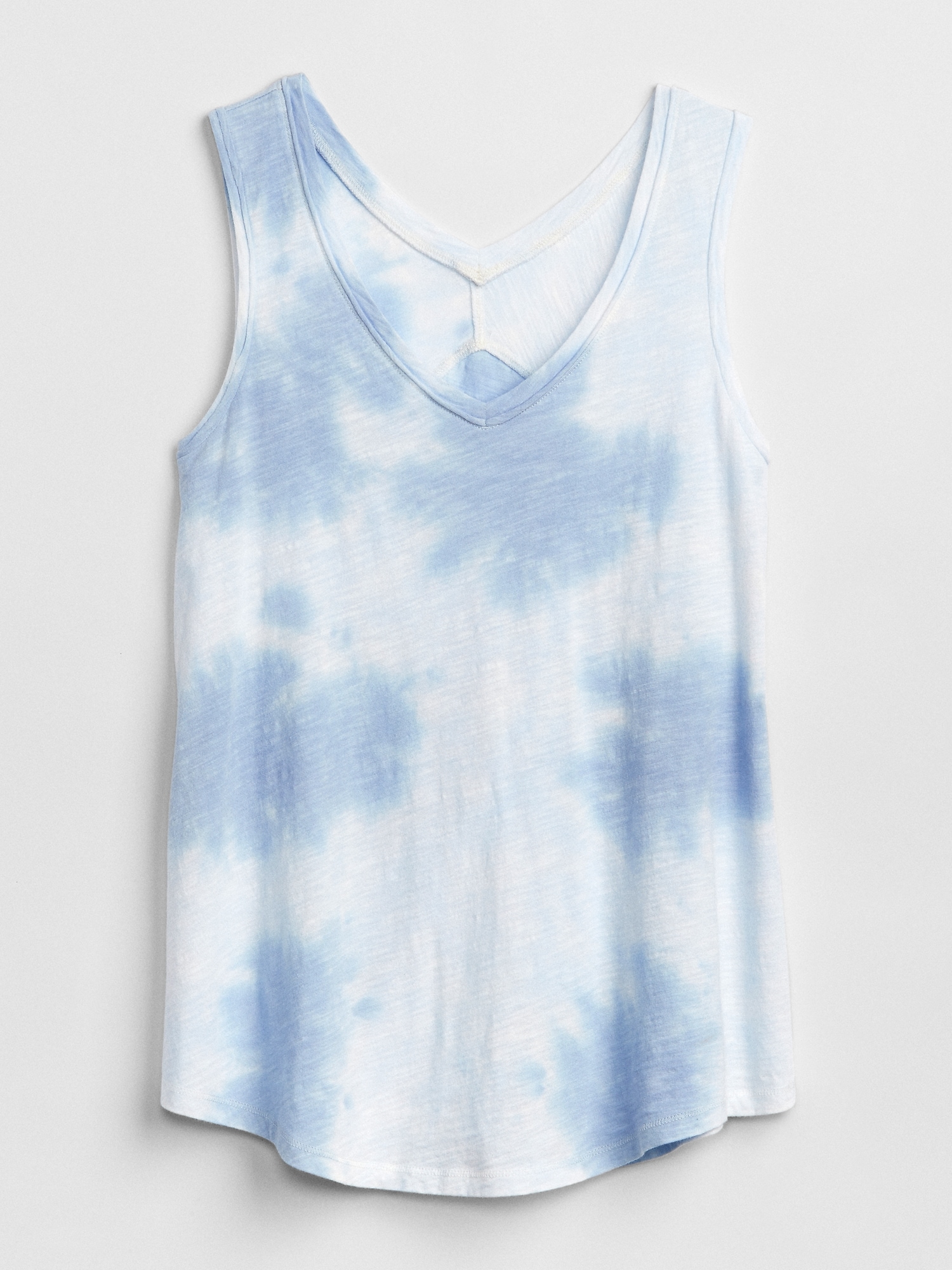 Swing Slub V-Neck Tank Top | Gap