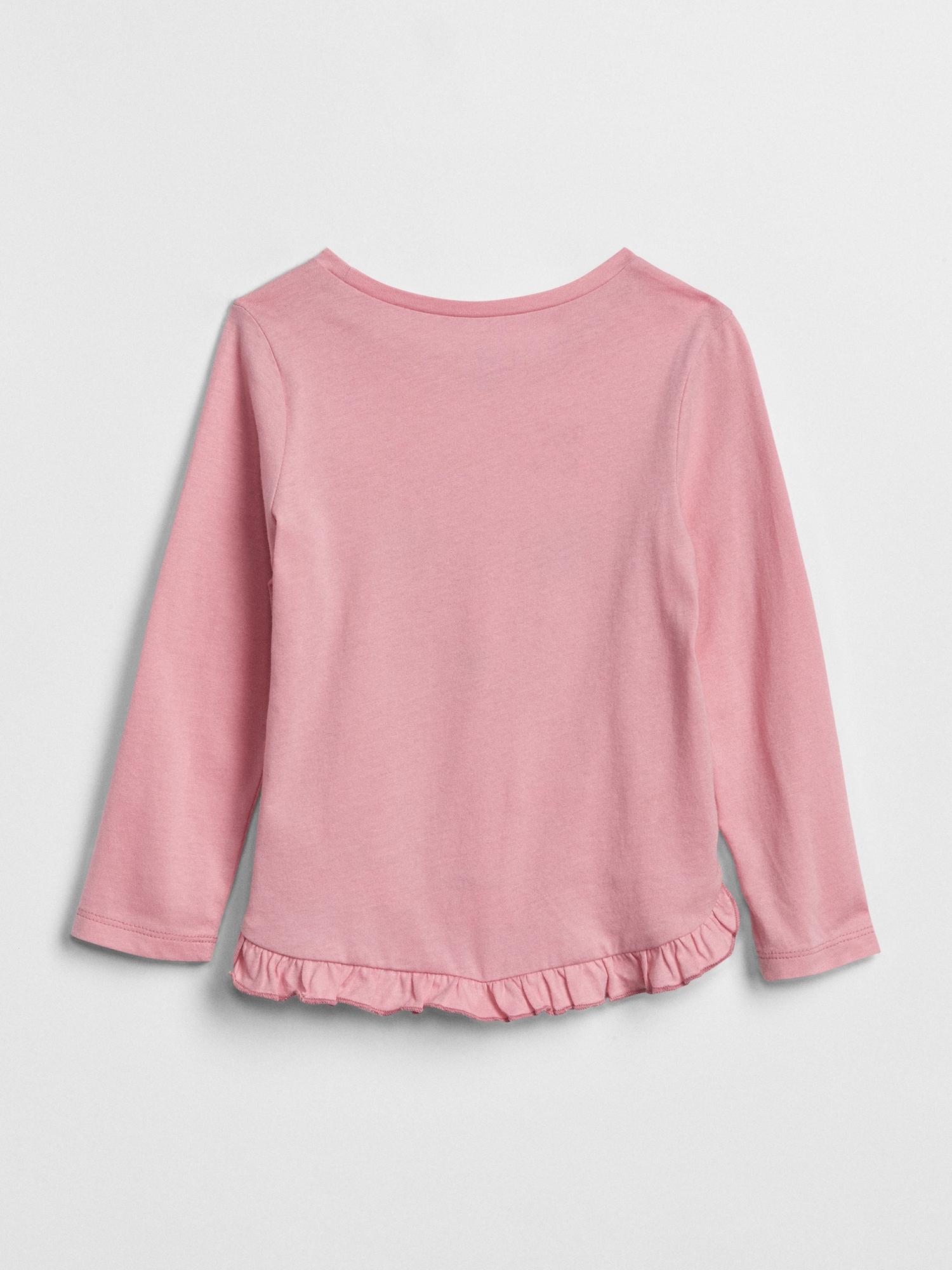 Ruffle Graphic Long Sleeve T-Shirt | Gap