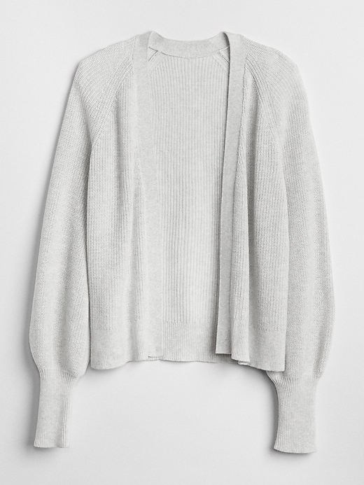 Open-Front Balloon Sleeve Cardigan Sweater | Gap