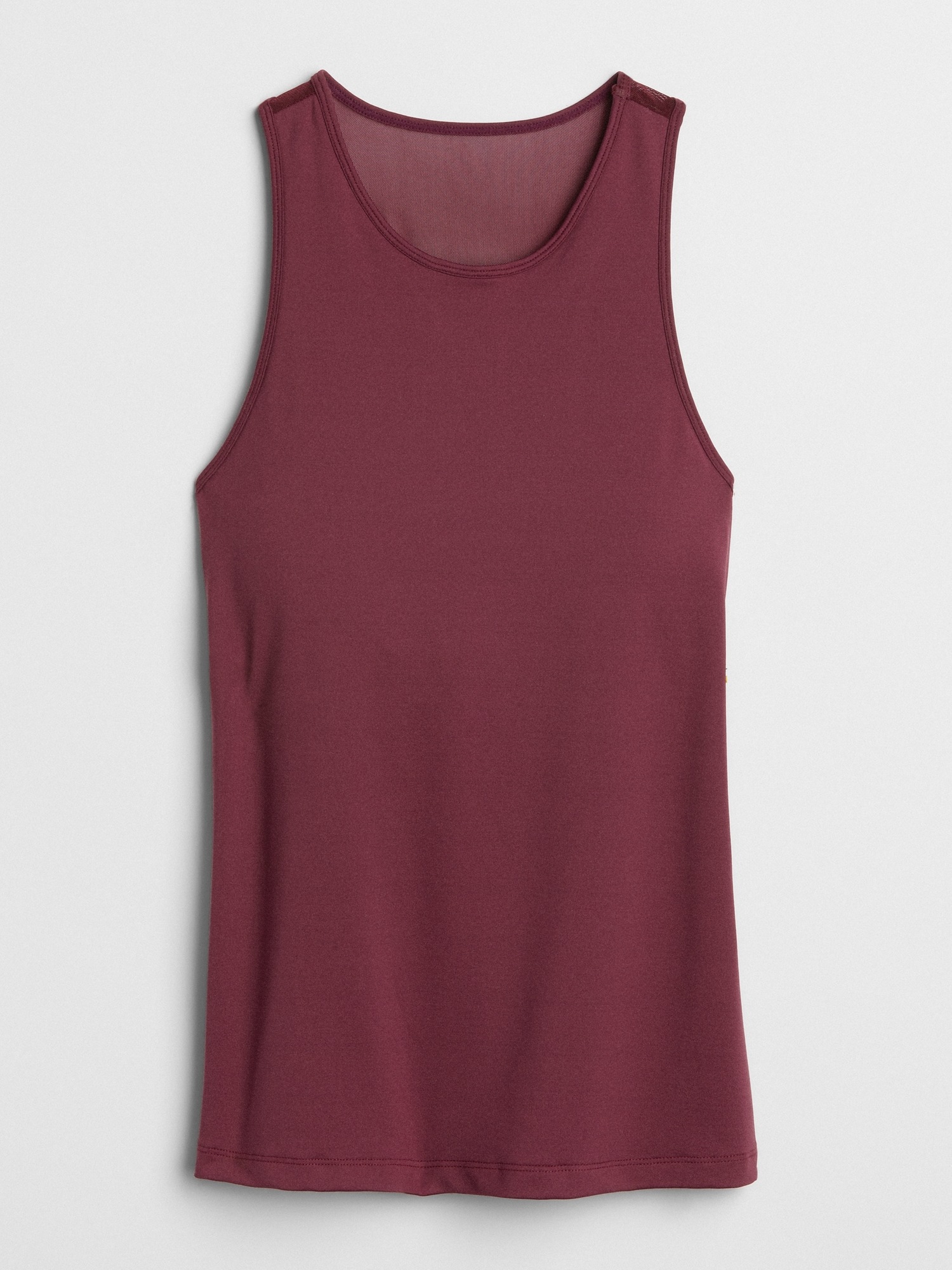 GapFit High-Neck Strappy Mesh-Back Shelf Tank Top | Gap