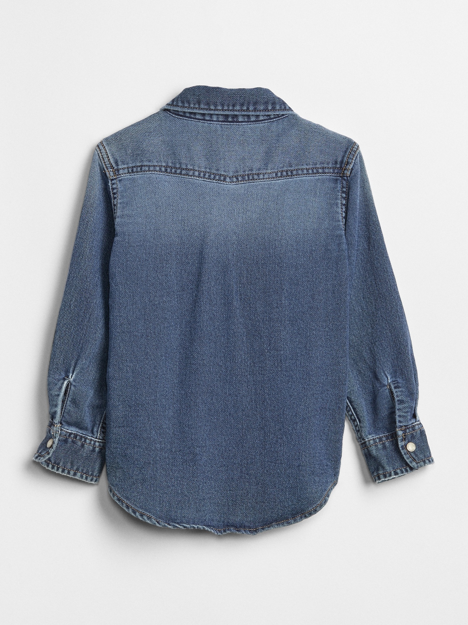 Denim Snap-Front Shirt | Gap