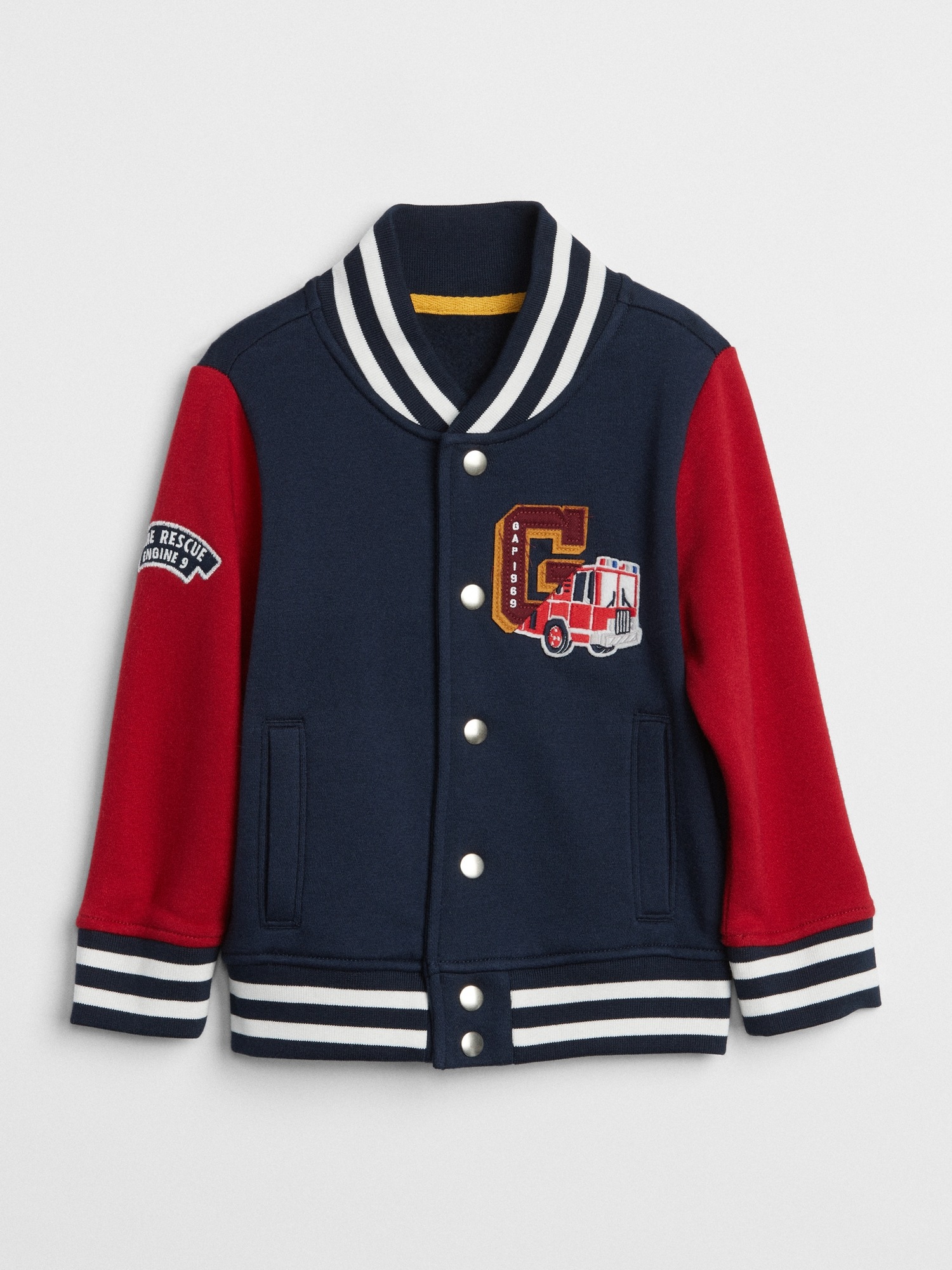 Logo Patch Varsity Jacket | Gap