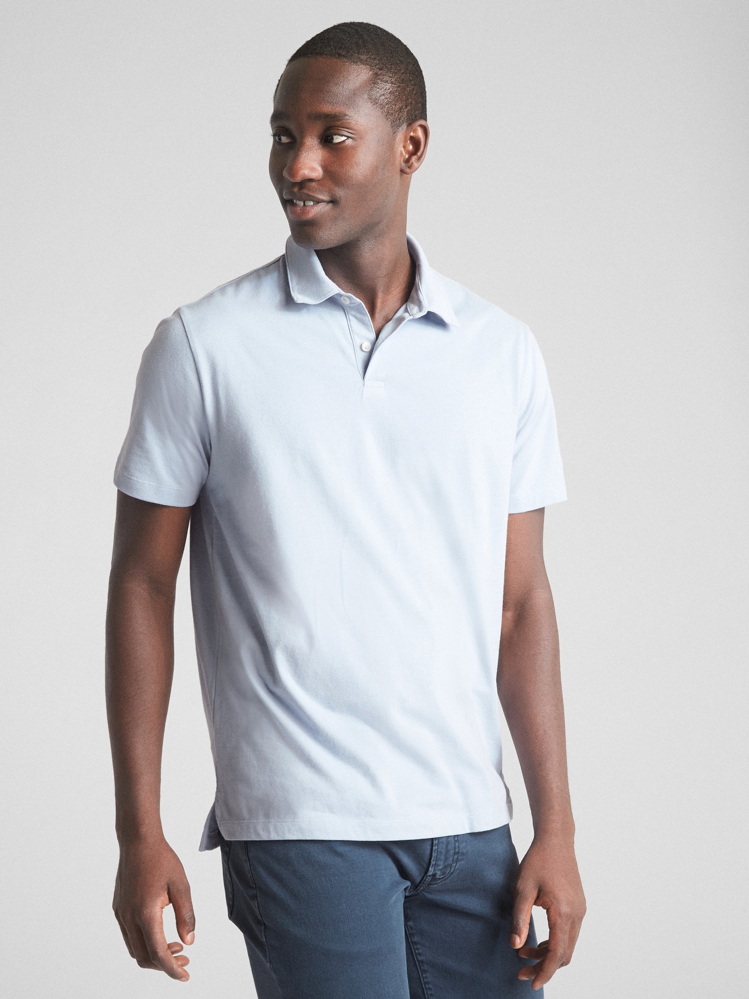 Soft Brushed Polo Shirt | Gap
