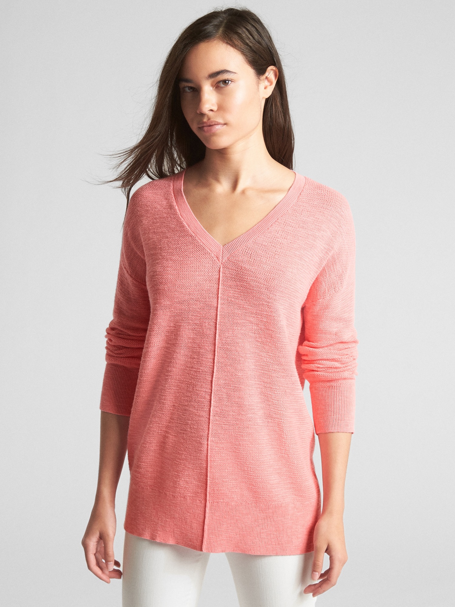 Pullover V-Neck Sweater Tunic | Gap