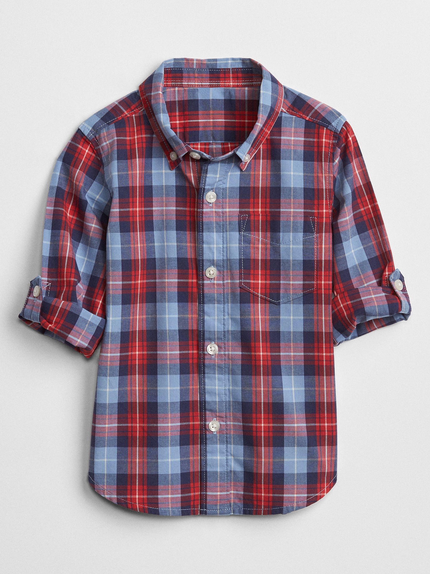 Plaid Convertible Shirt | Gap
