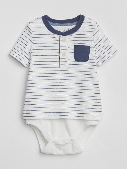 Stripe Henley Body Double | Gap