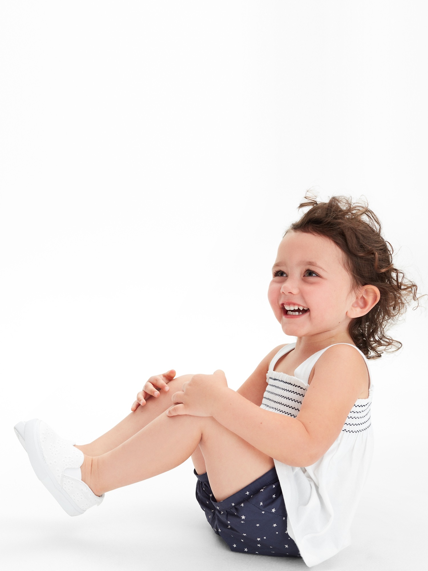 Print Tie-Belt Bubble Shorts | Gap