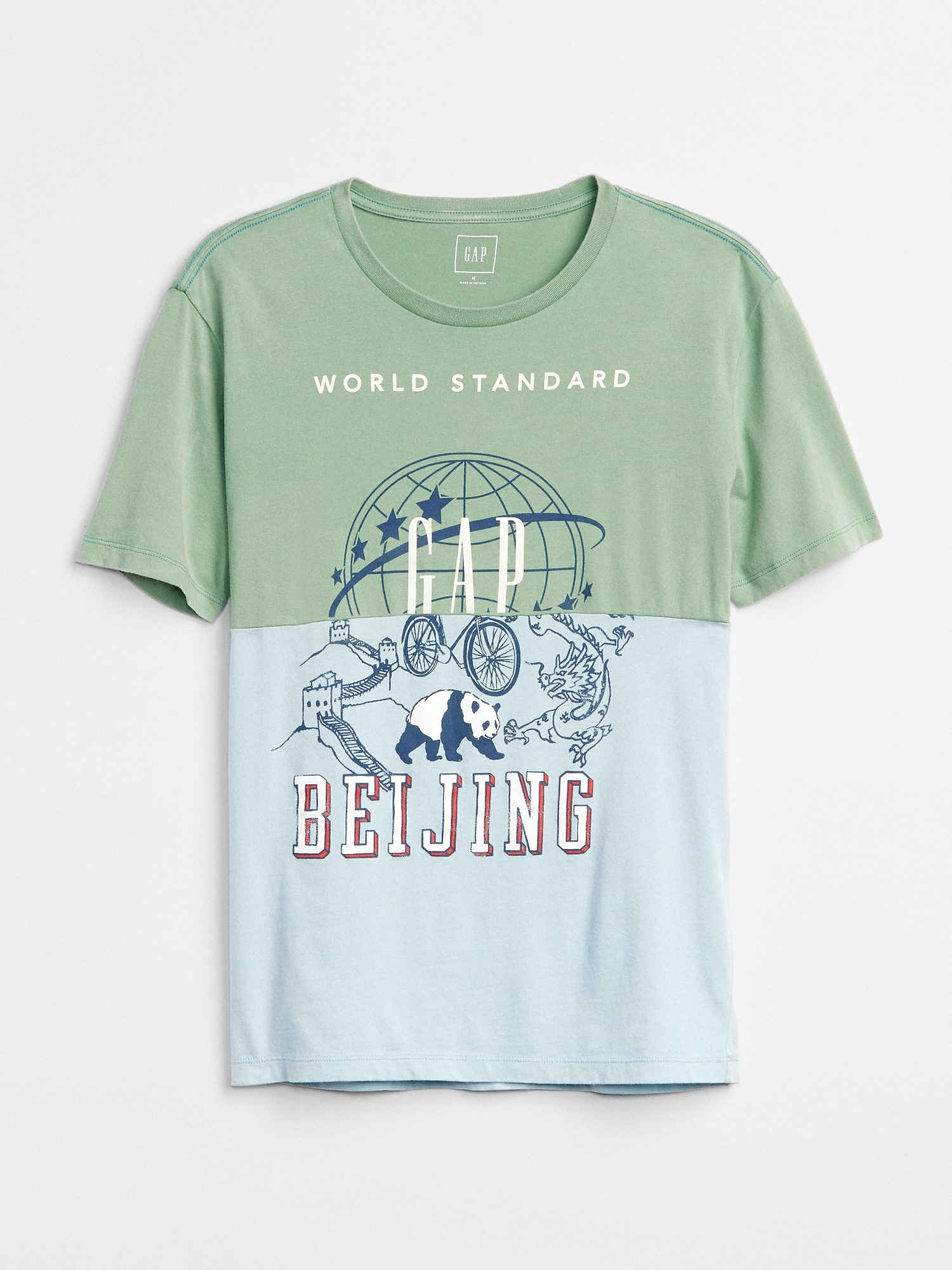 Logo Global Remix Spliced Graphic Short Sleeve T-Shirt | Gap
