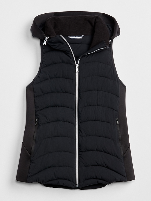 GapFit Lightweight Hooded Puffer Vest | Gap