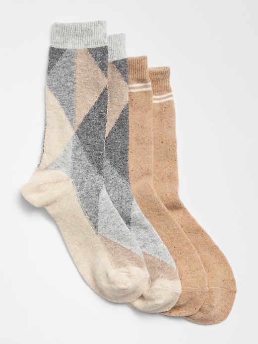 Pattern Crew Socks (2-Pack) | Gap