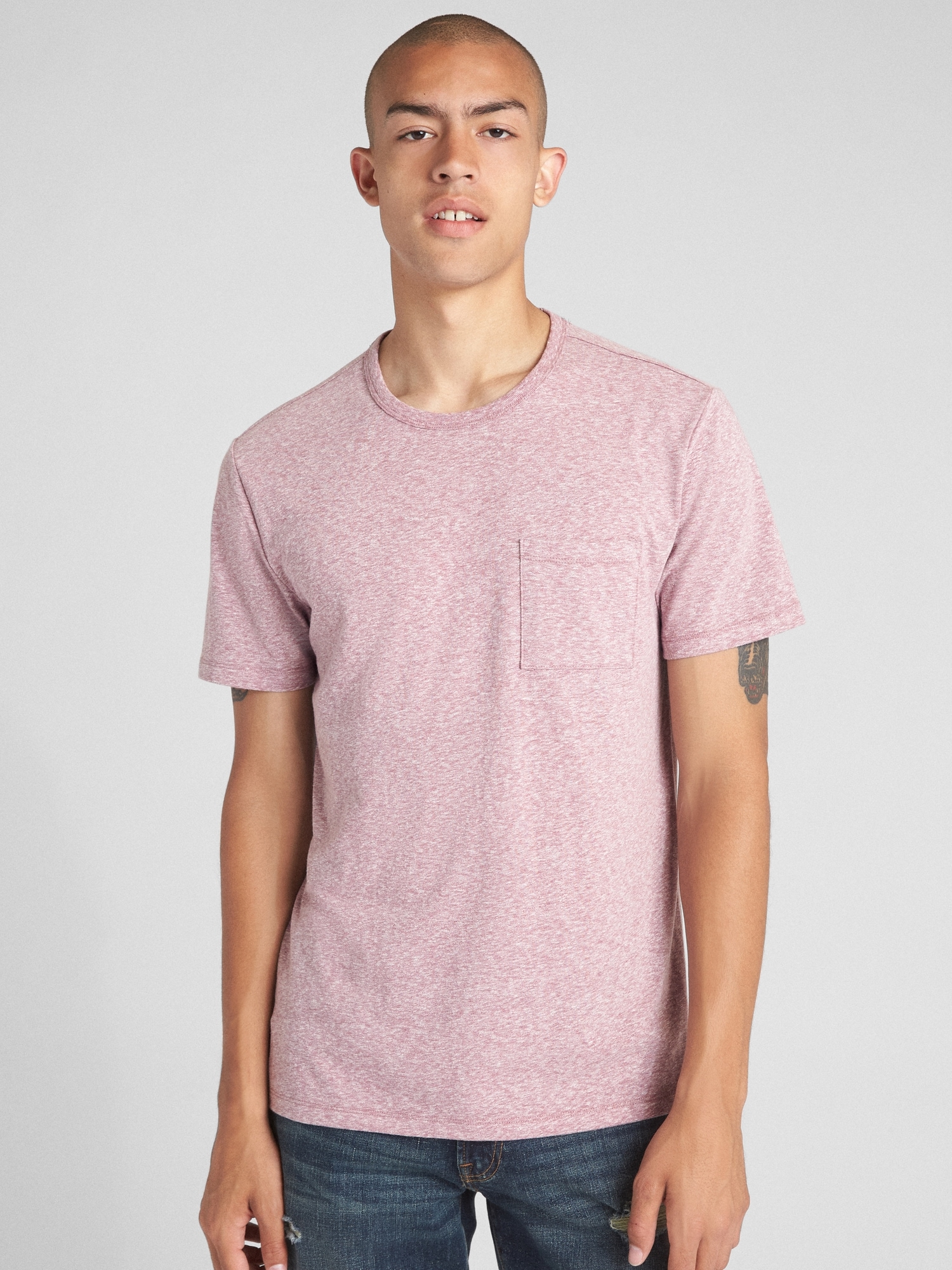 Marled Pocket T-Shirt | Gap