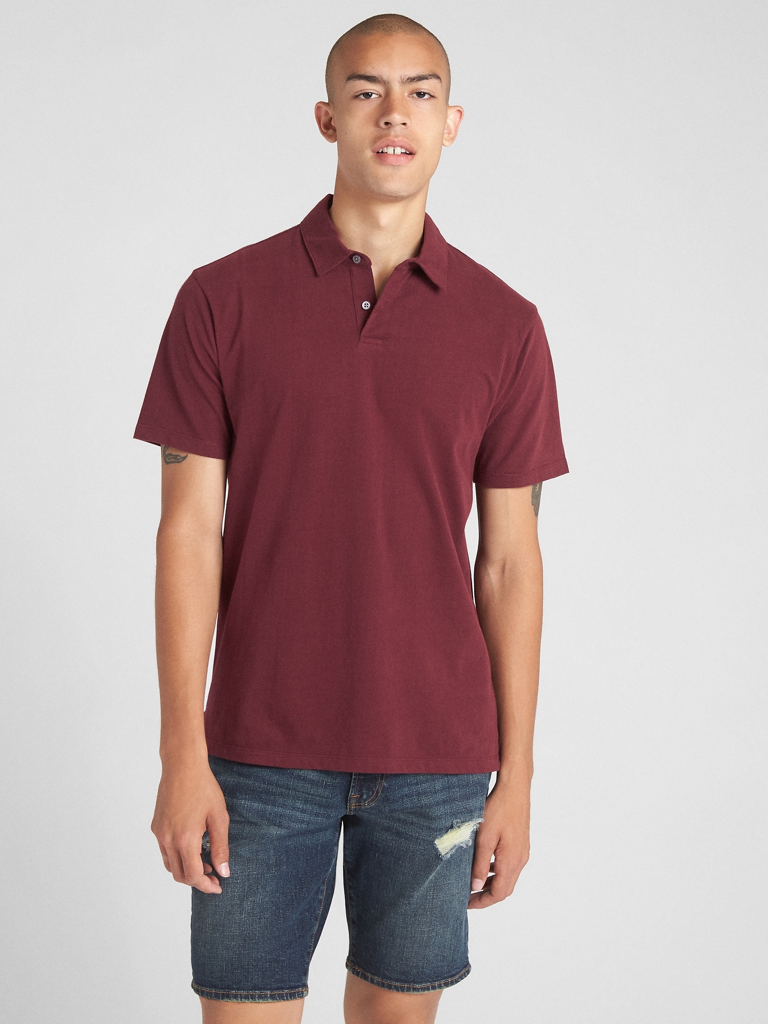 Soft Brushed Polo Shirt | Gap