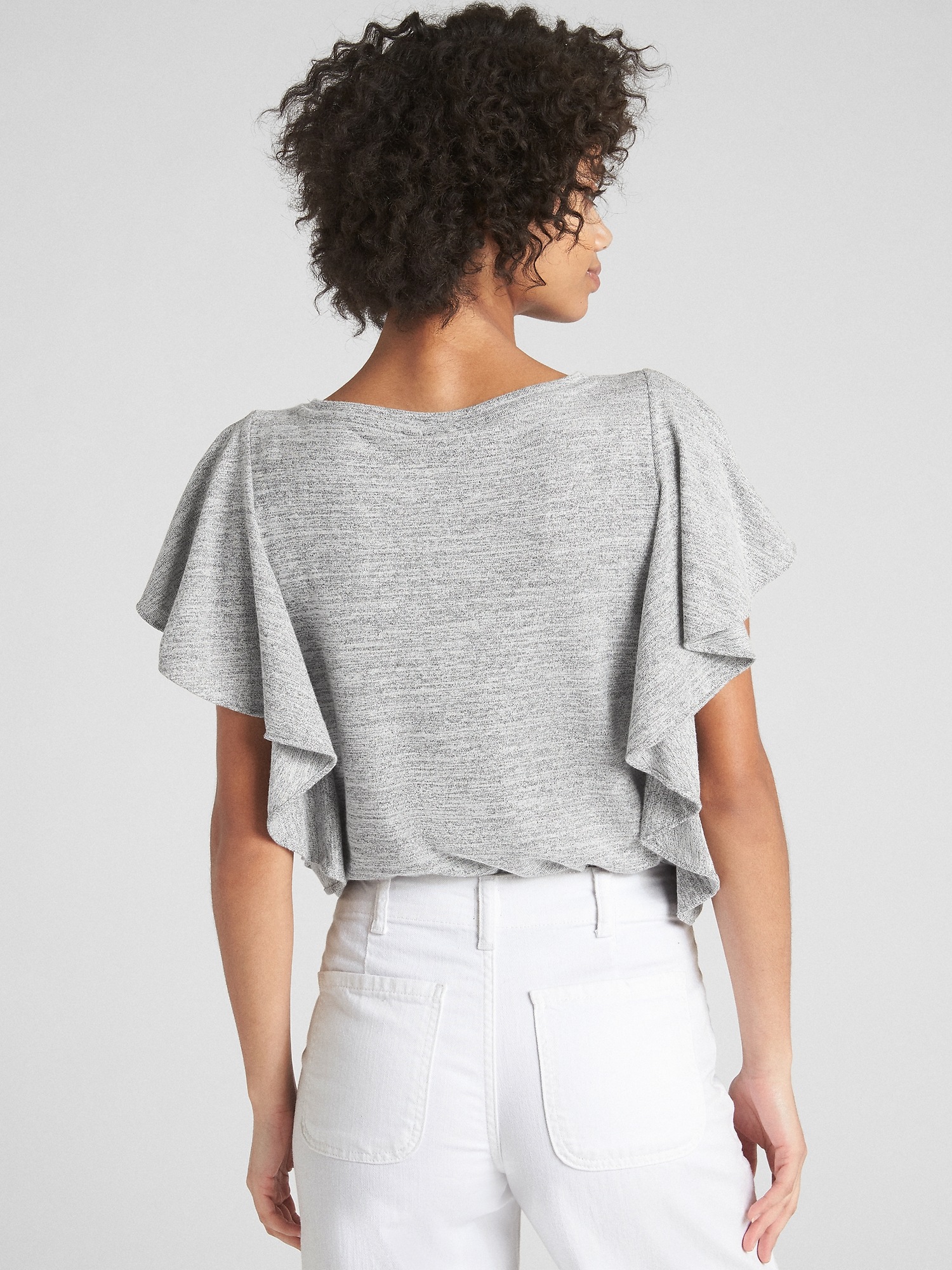 Softspun Flutter Sleeve Top | Gap