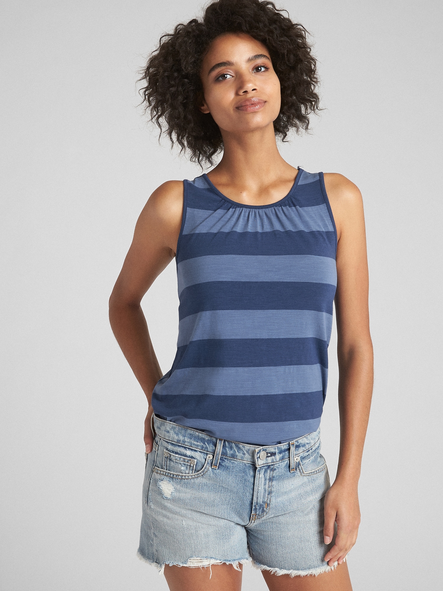 Drapey Stripe Tank Top | Gap