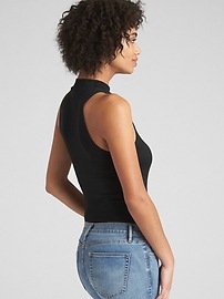 Softspun Sleeveless Mockneck Top | Gap