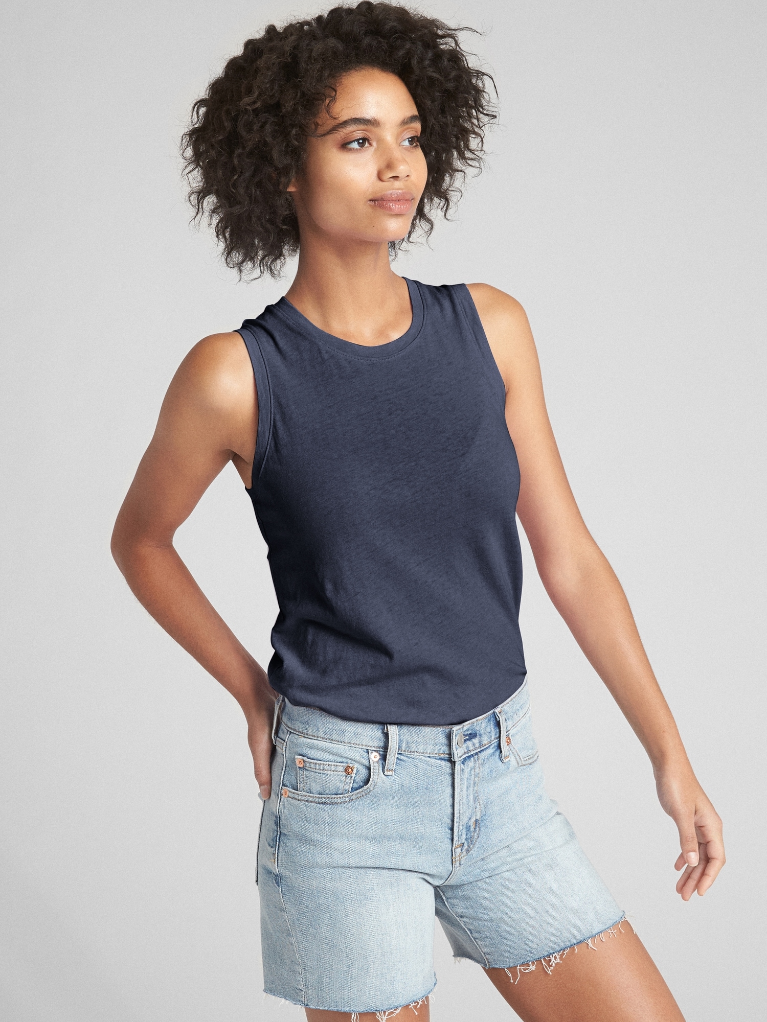 Tank Top in Cotton Jersey | Gap