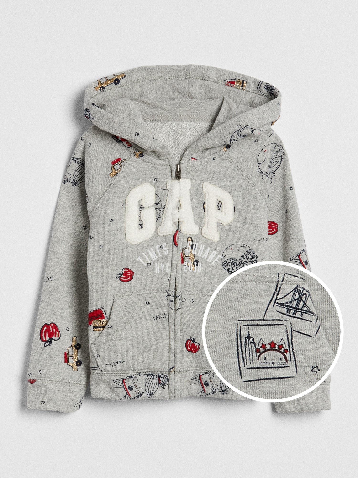 Logo Apple Hoodie Sweatshirt | Gap