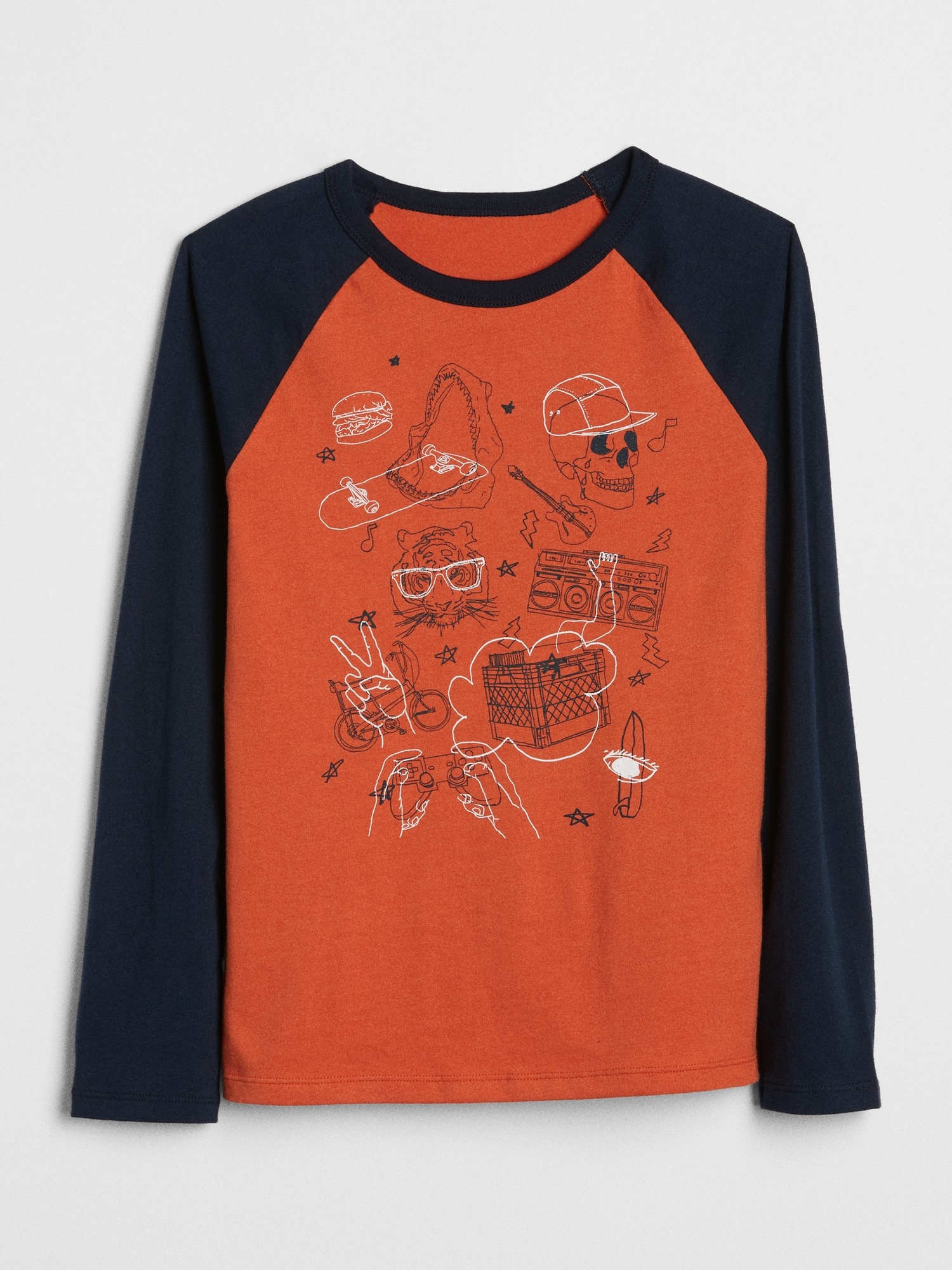 Graphic Raglan T-Shirt | Gap
